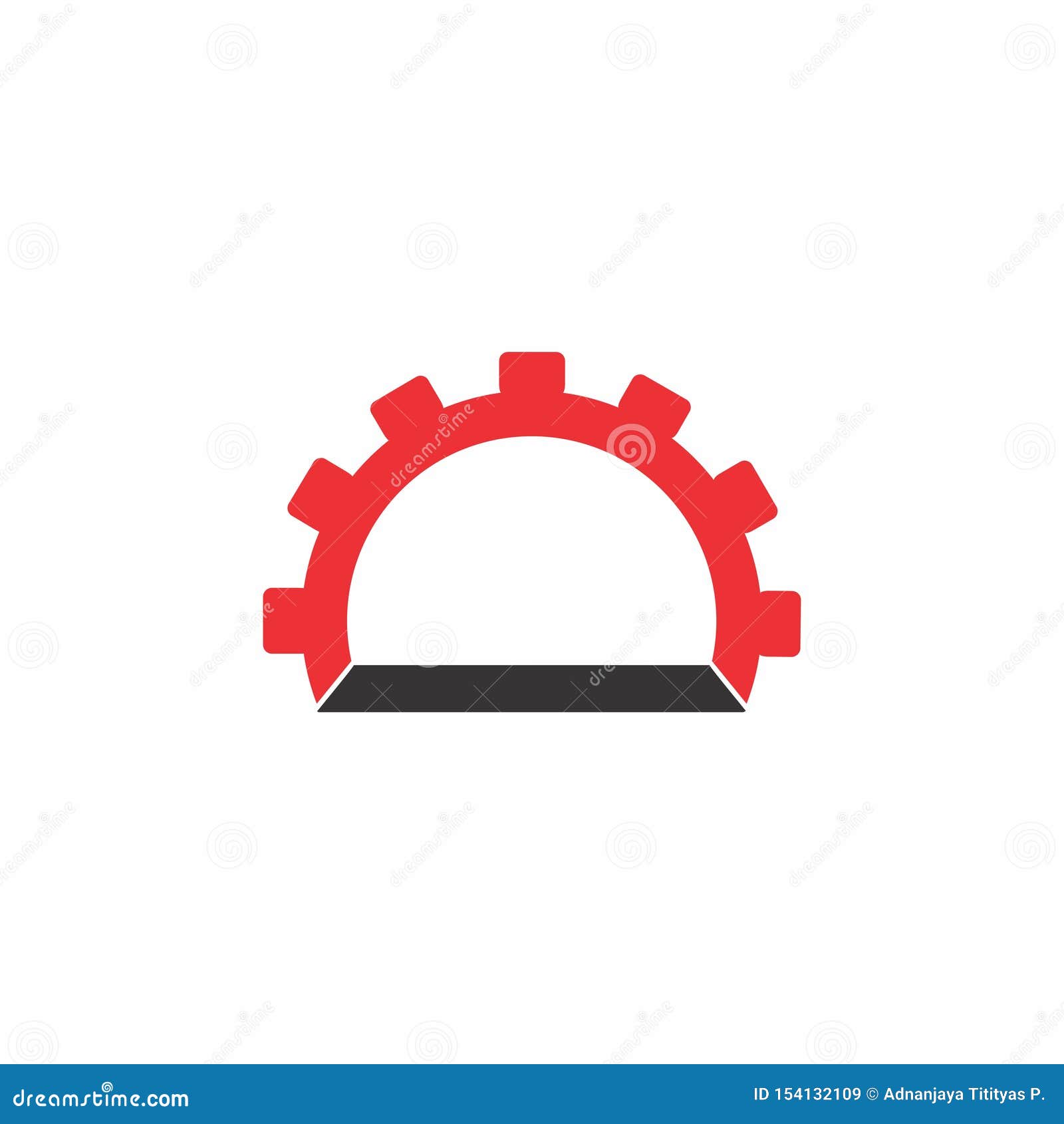 Cog Machine Simple Logo Vector Stock Vector - Illustration of factory ...