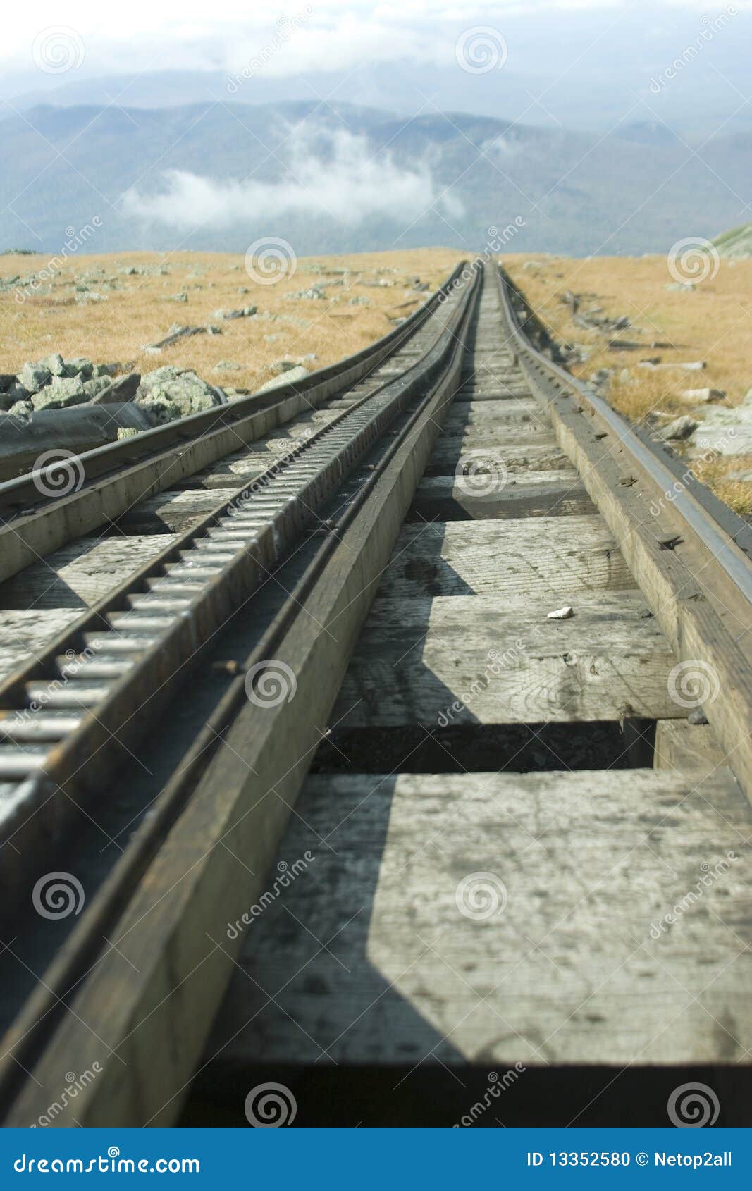 Cog railway track stock photo. Image of outside, cold - 13352580