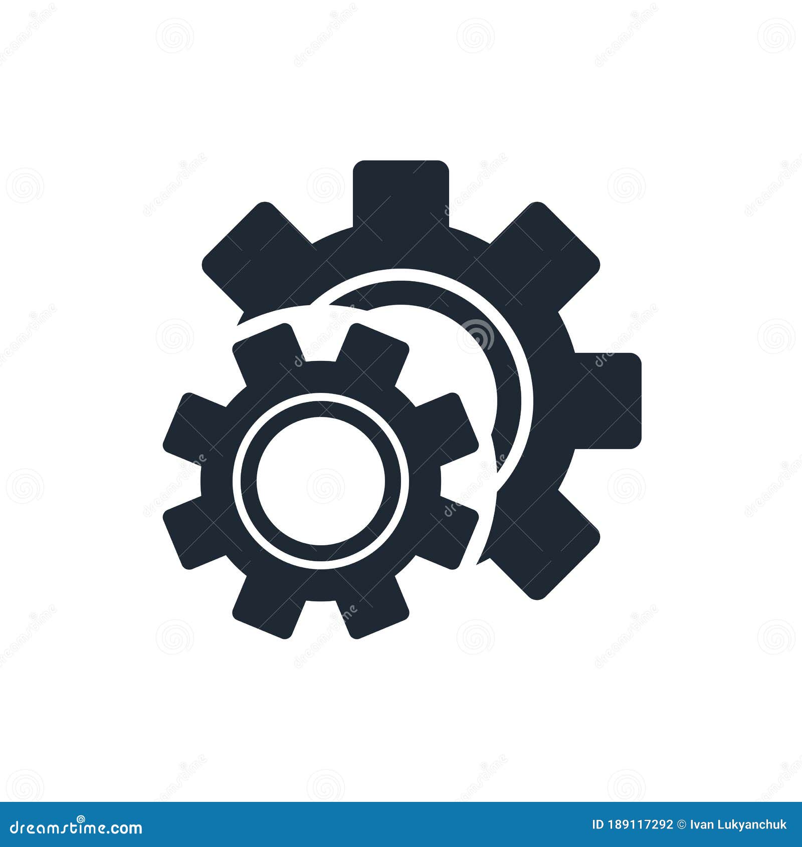 Cog settings icon stock vector. Illustration of engineering - 189117292