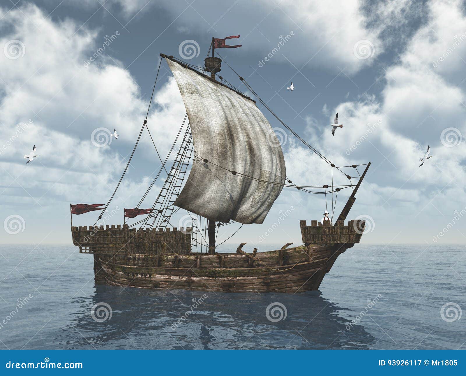 Cog Ship Royalty-Free Cartoon | CartoonDealer.com #93926117