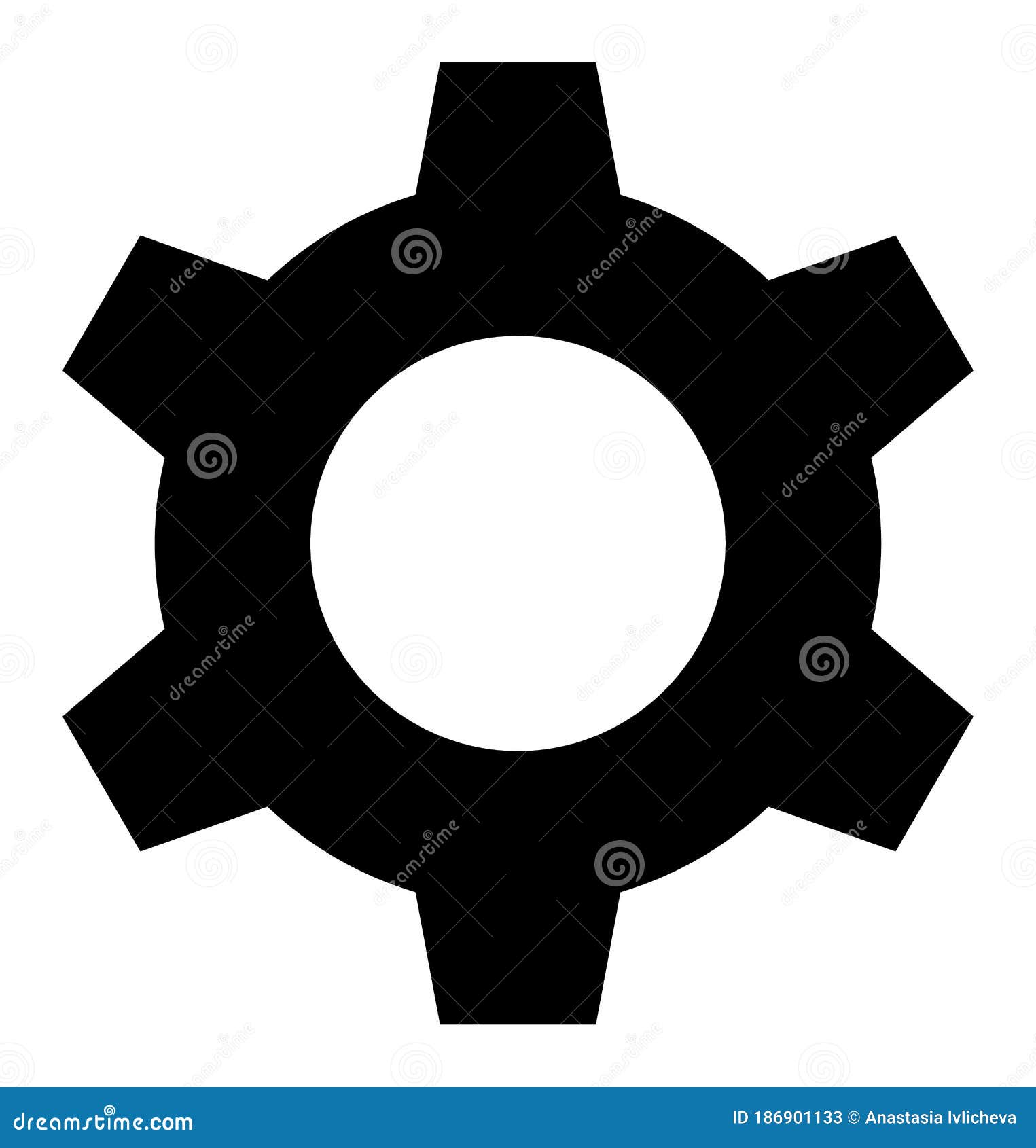 Cog - Vector Icon Illustration Stock Vector - Illustration of equipment ...