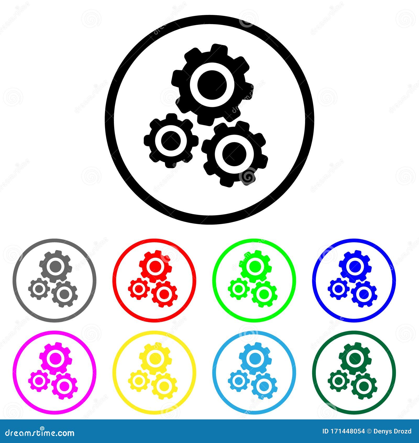 Cog Vector Icon. Settings Illustration Symbol. Settings Symbol Stock ...