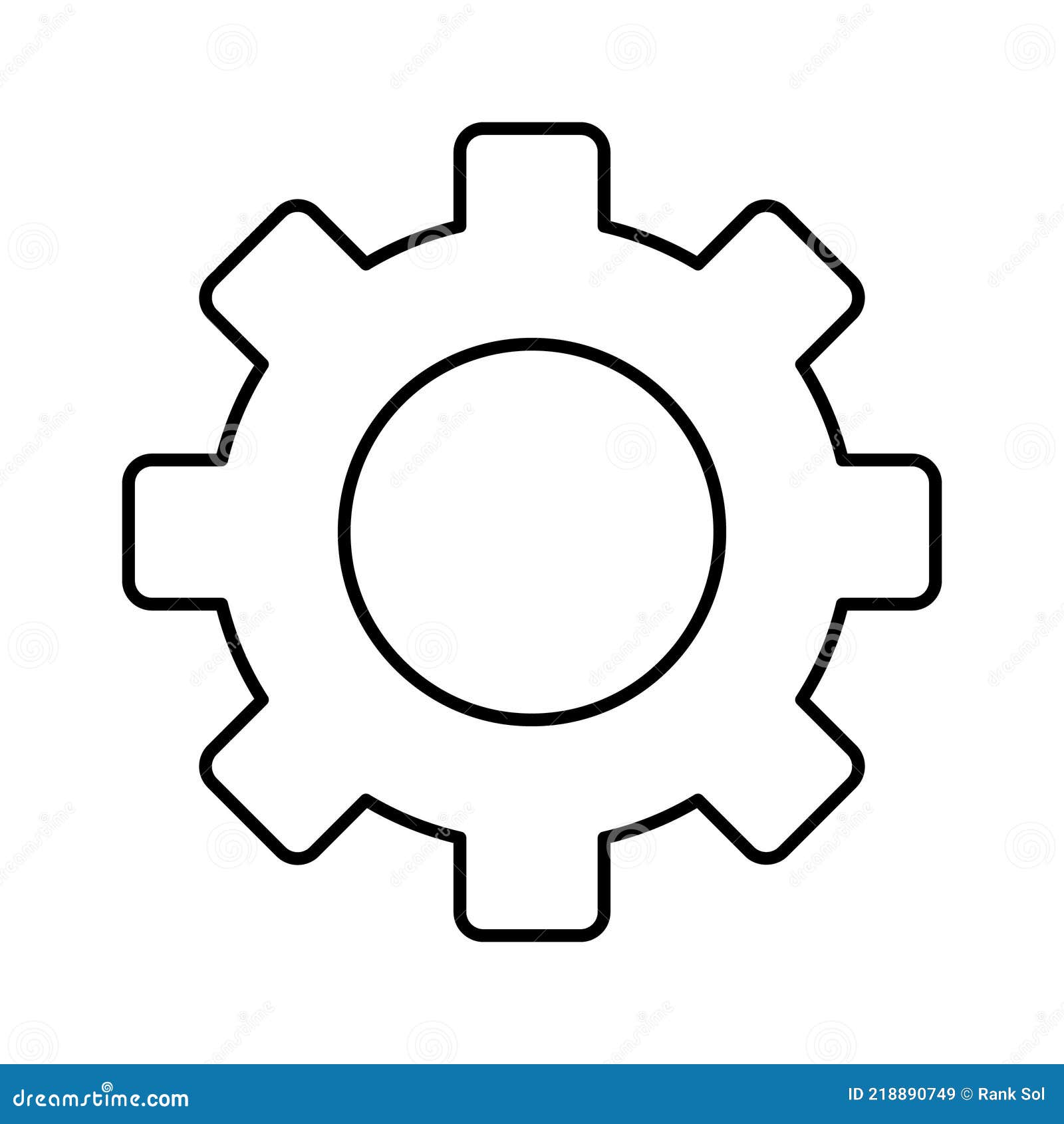 Cog Vector Icon Which Can Easily Modify or Edit Stock Vector ...