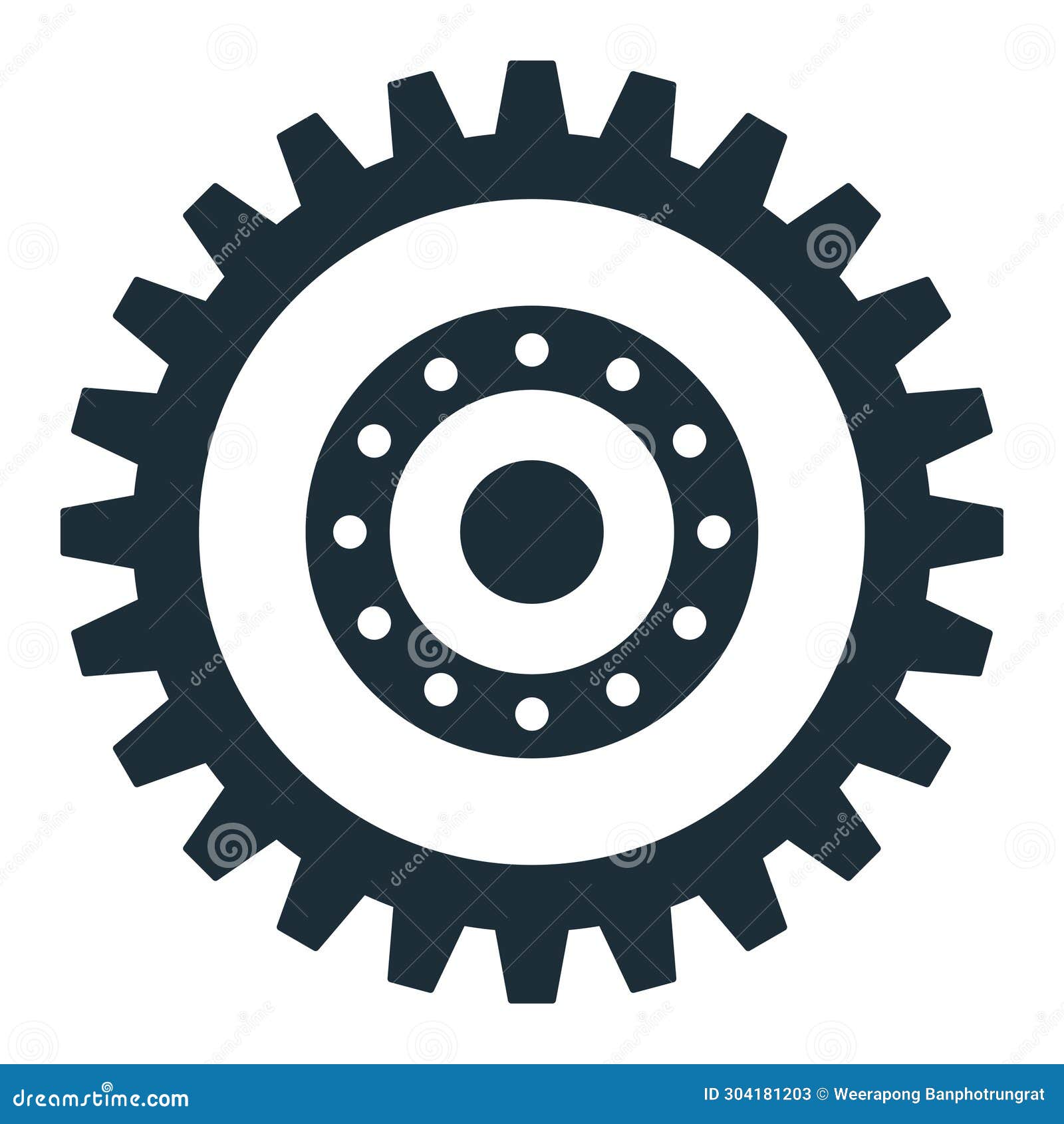 Engineer Symbol, Engineering Sign, Cogwheel Sign in the Industry Stock ...