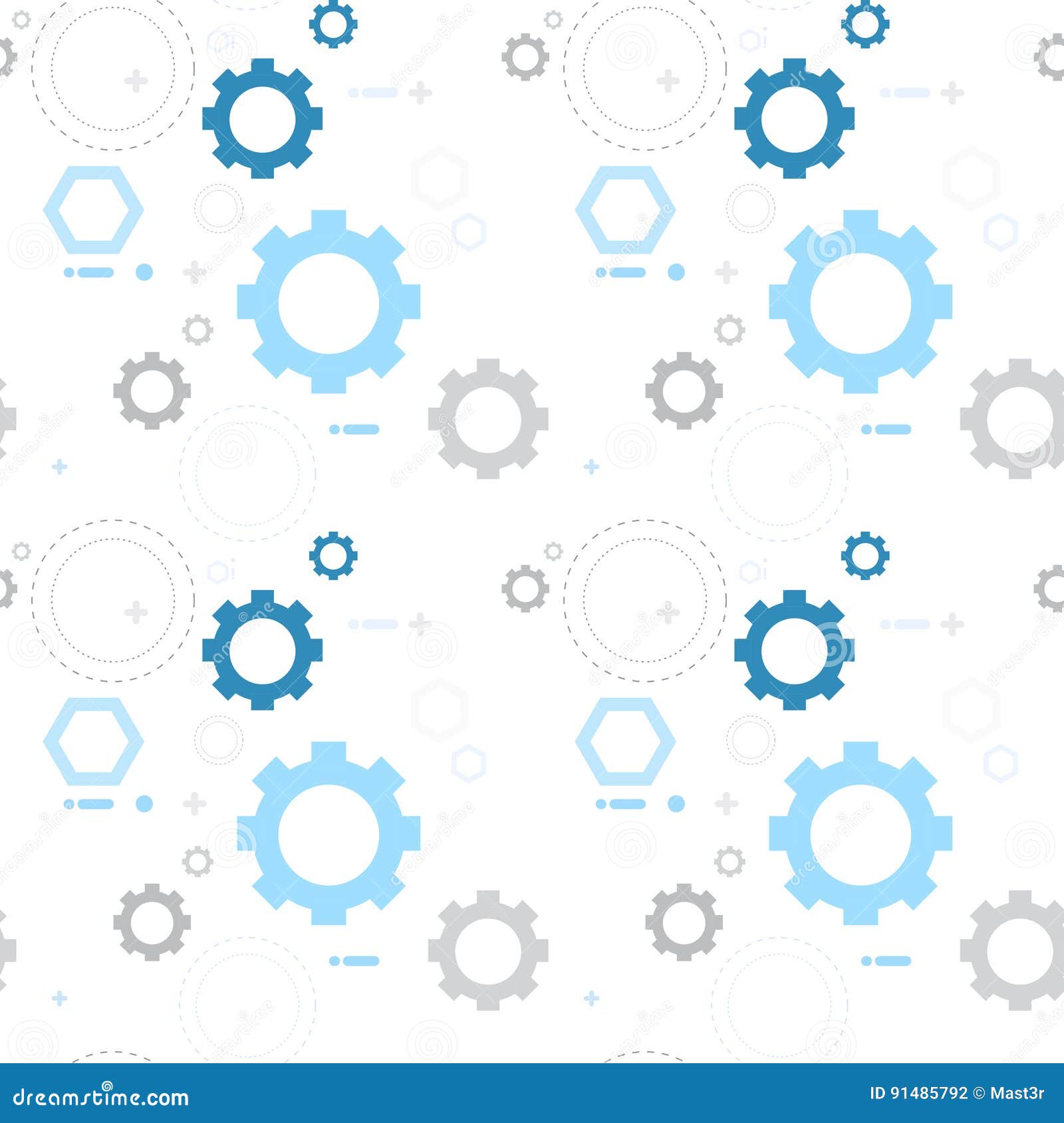 Gear Seamless Texture Vector Illustration | CartoonDealer.com #40175222