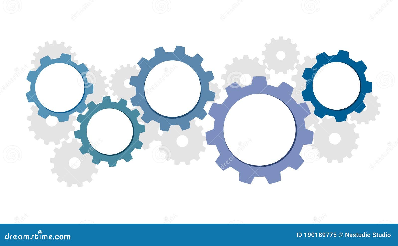 Cog Wheel.Teamwork with Gear Concept. Infographic Template. Vector ...
