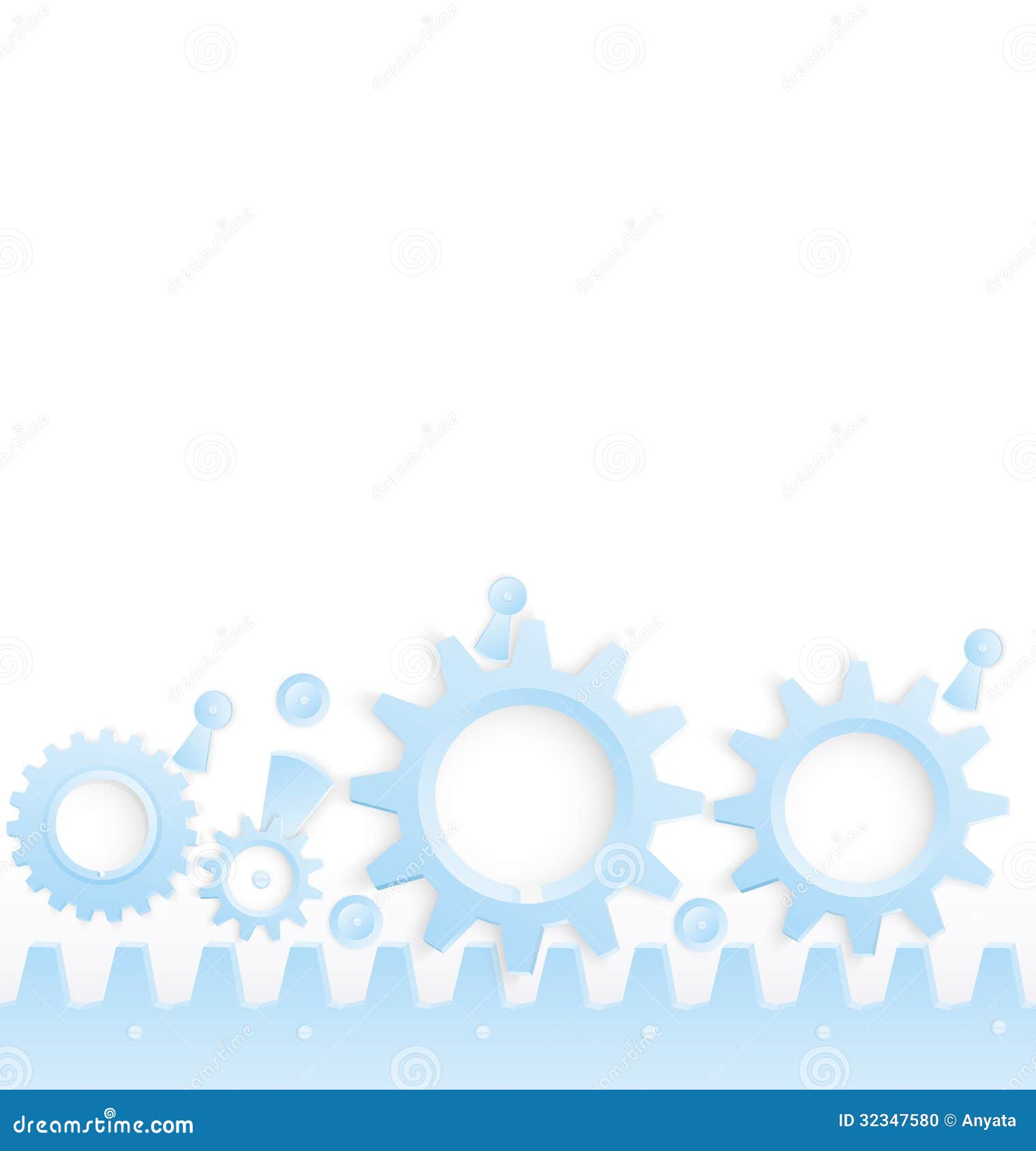 Cog Wheels Seamless Border Vector Stock Vector - Illustration of ...