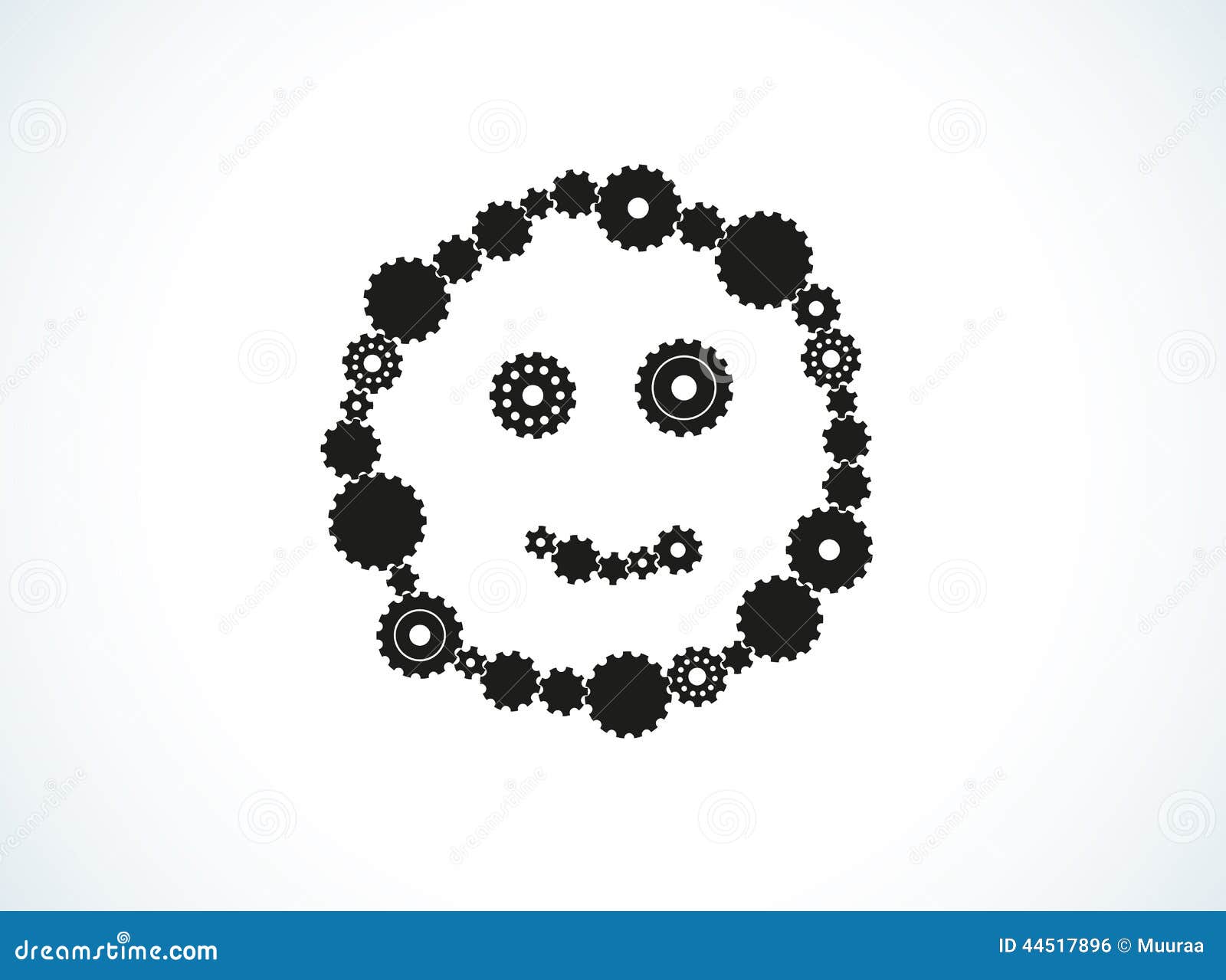 Cog wheels stock vector. Illustration of industrial, circle - 44517896