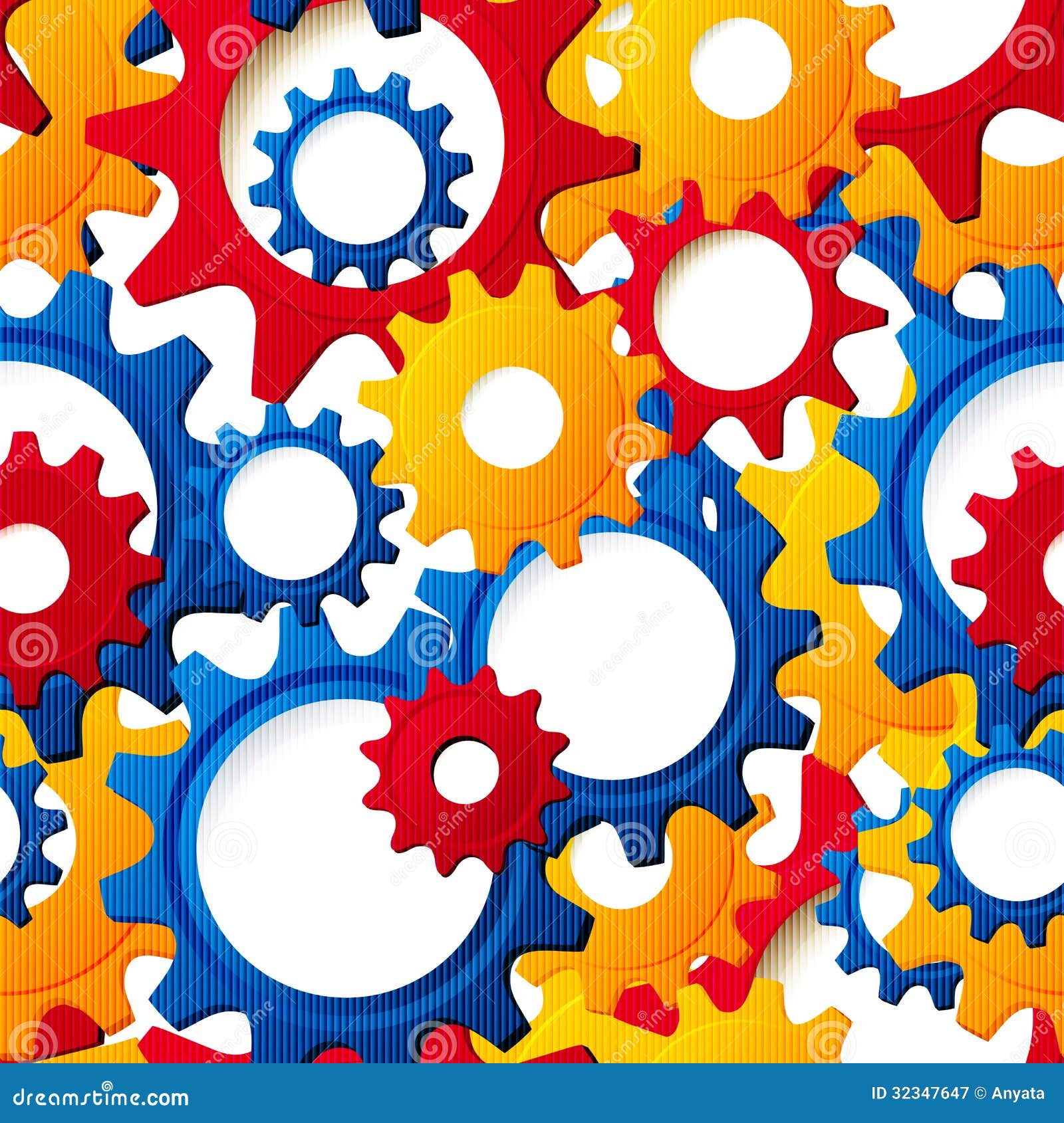 Cog Wheels Textured Seamless Vector Stock Vector - Illustration of ...