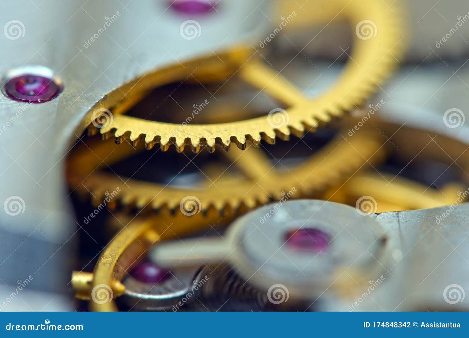 Cog Wheels. Yellow Gears, Clockwork Stock Photo - Image of clean ...