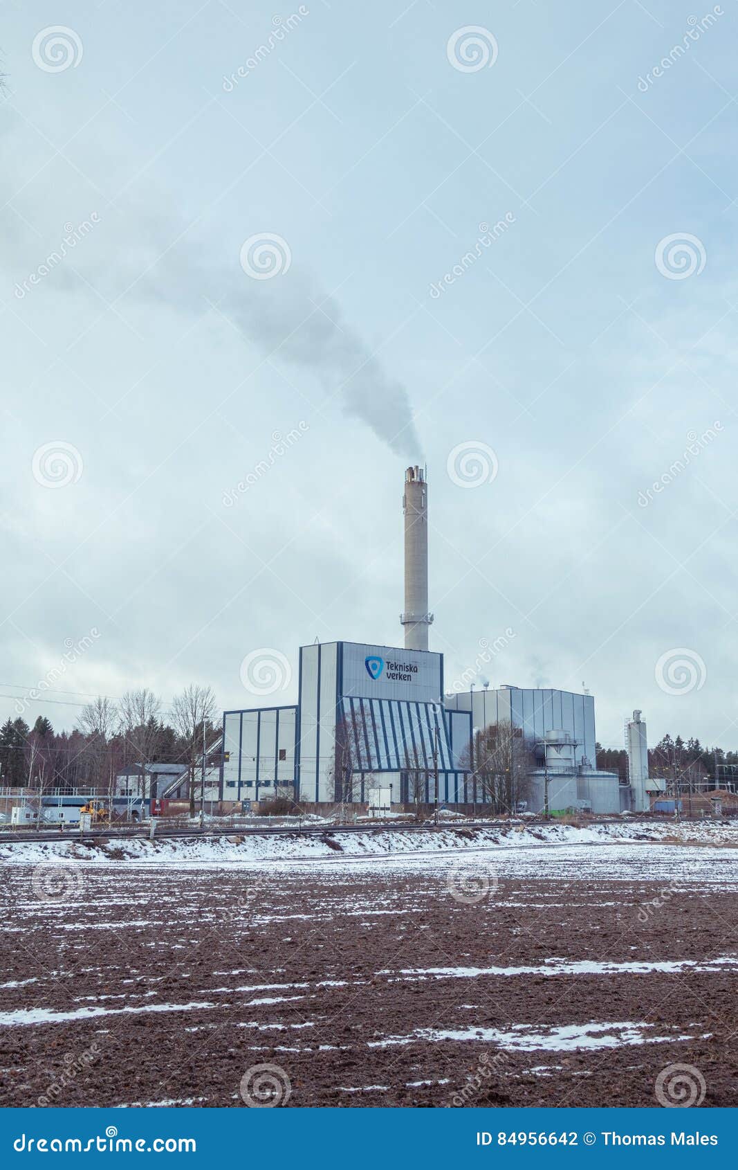 Industrial Cogeneration Plant In Utrecht Of Energy Company Eneco In The ...