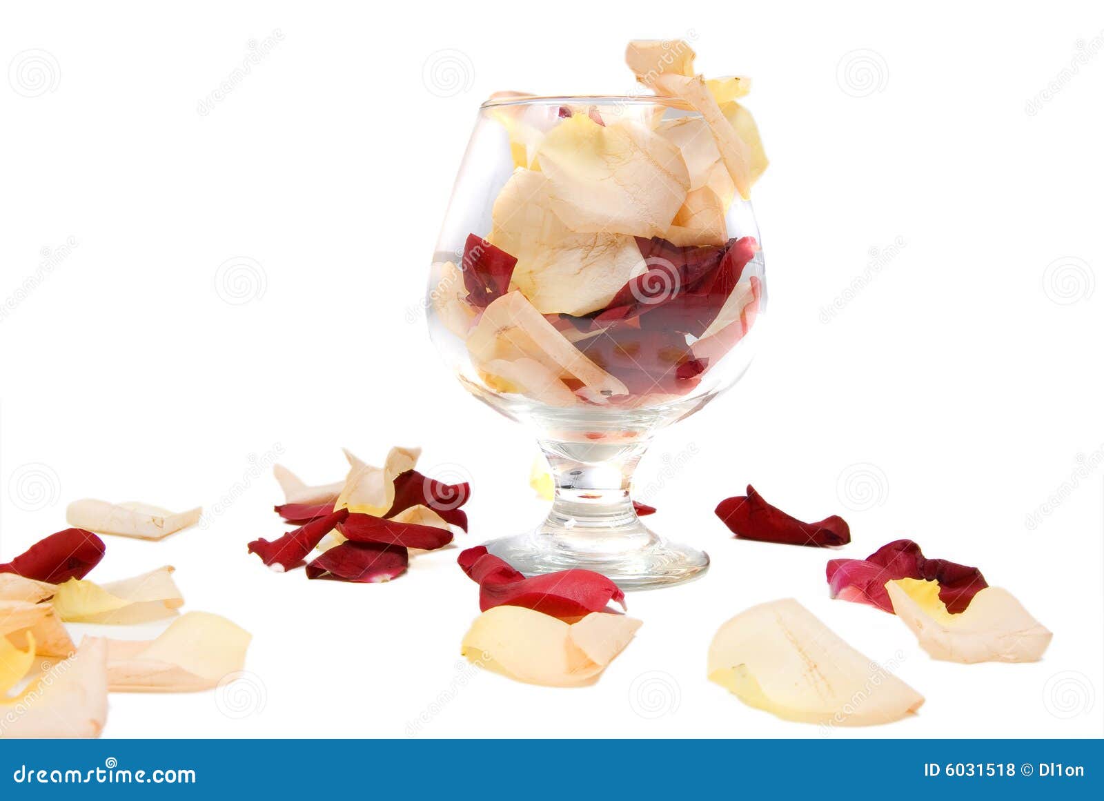 Cognac Glass and Roses Petals Stock Photo - Image of roses, party: 6031518