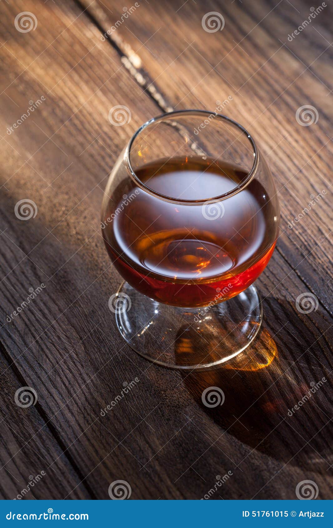 Cognac in Glass on the Wood Stock Image - Image of frozen, elegant ...