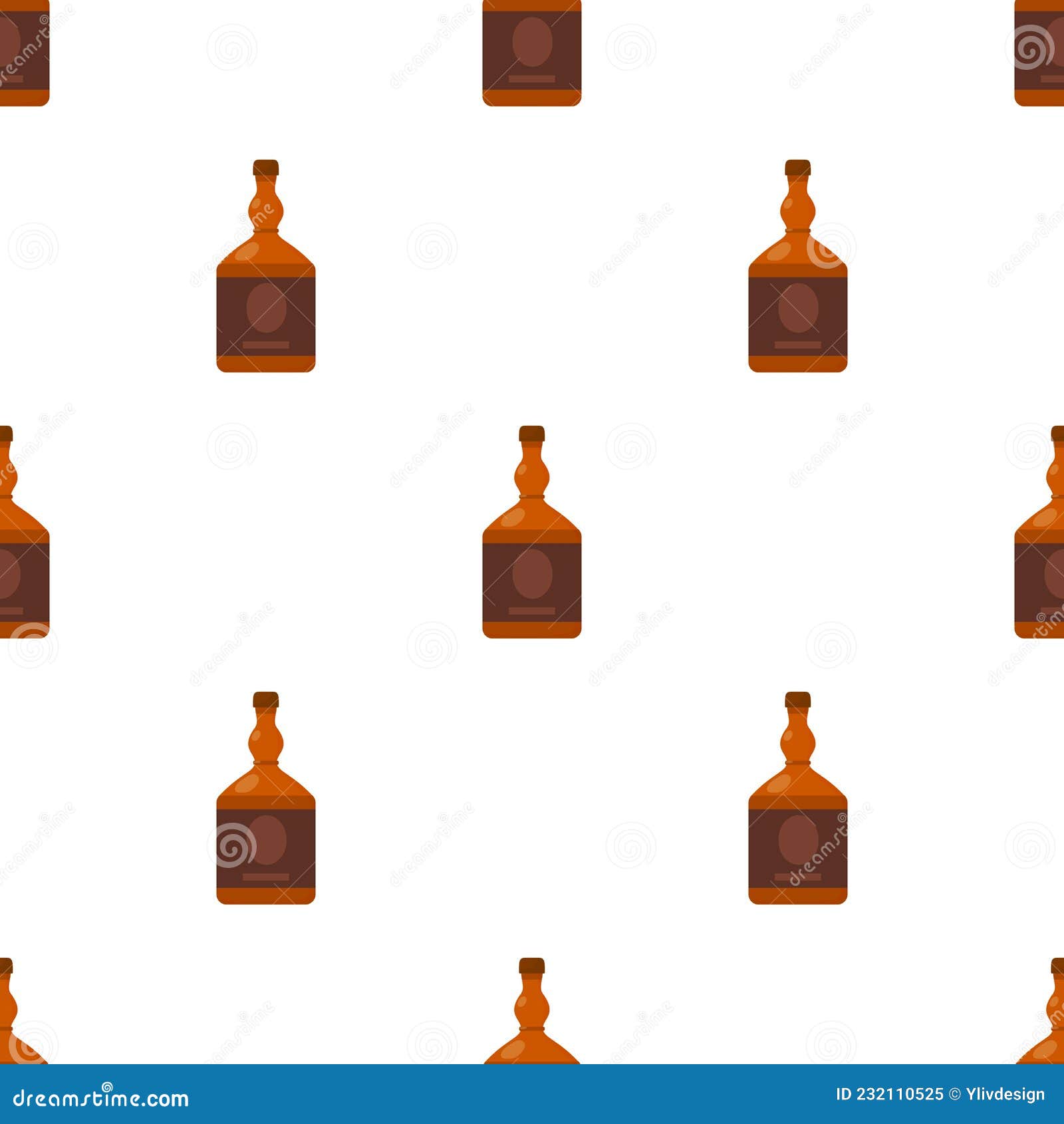 Cognac Pattern Seamless Vector Stock Vector - Illustration of design ...