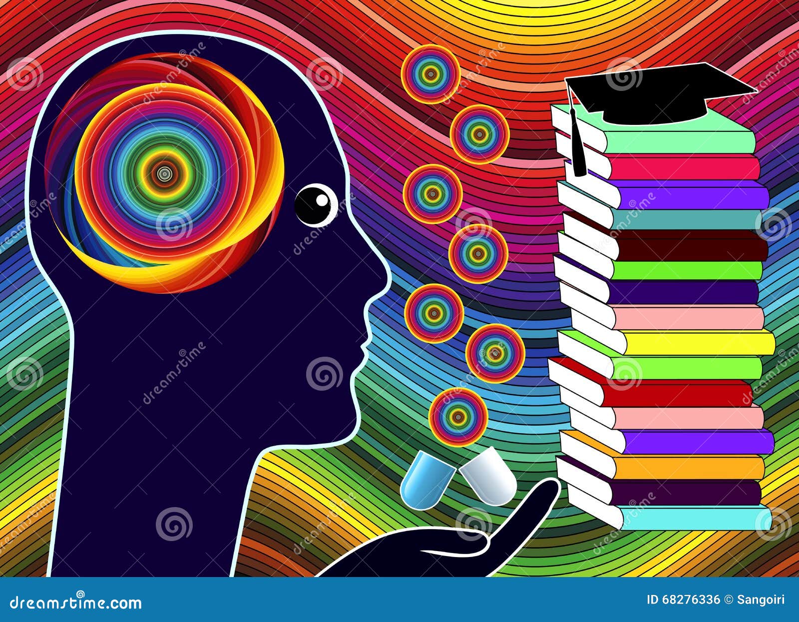 Cognition Enhancing Drugs stock illustration. Illustration of effort ...