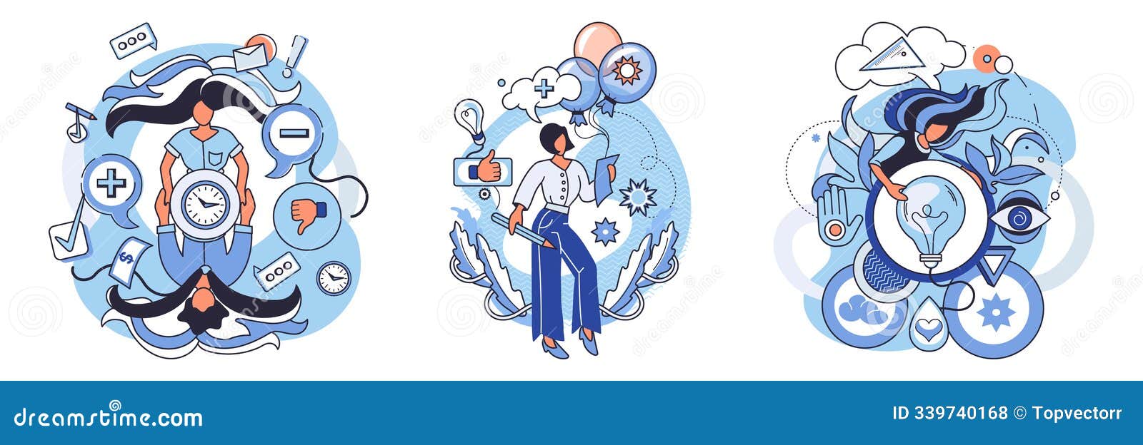 Visualizing Time Management, Creative Thinking and Innovation Concepts ...