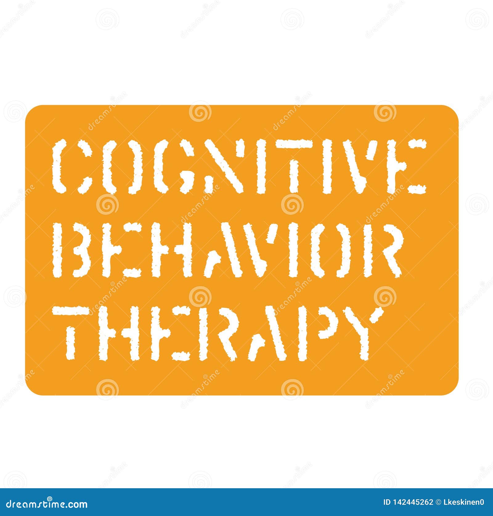 Cognitive Behavior Sign Flat Illustration Stock Vector - Illustration ...
