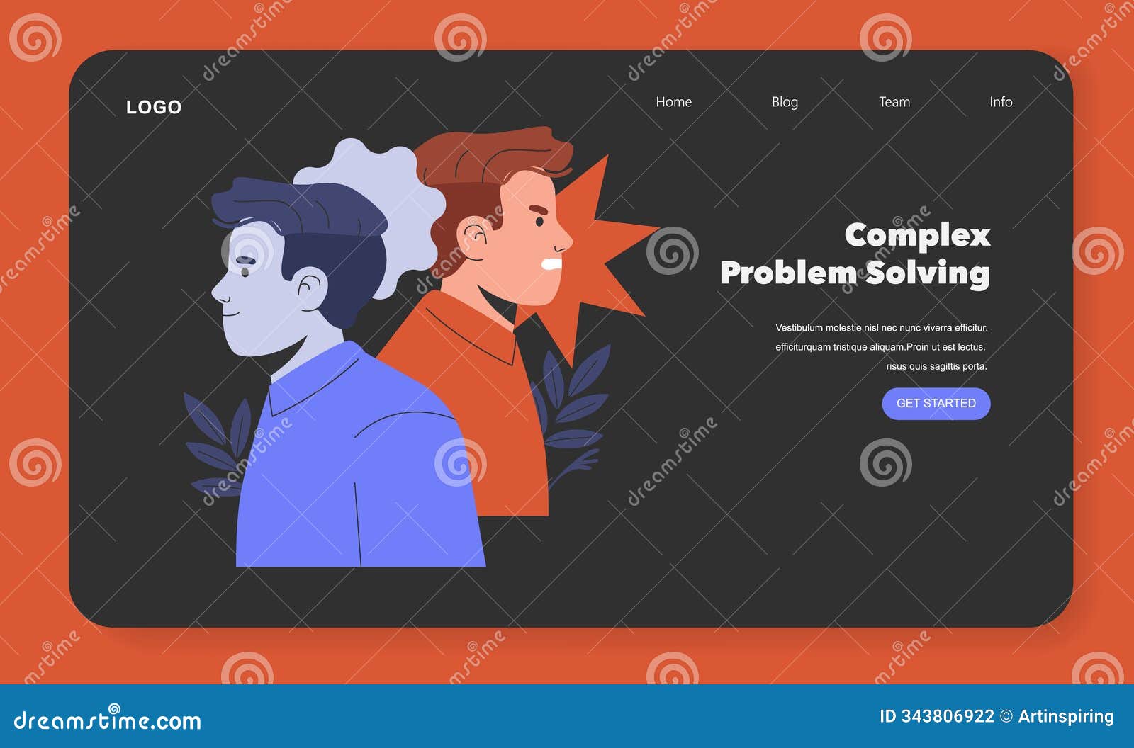 Cognitive Bias. Flat Vector Illustration Stock Vector - Illustration of solution, website: 343806922