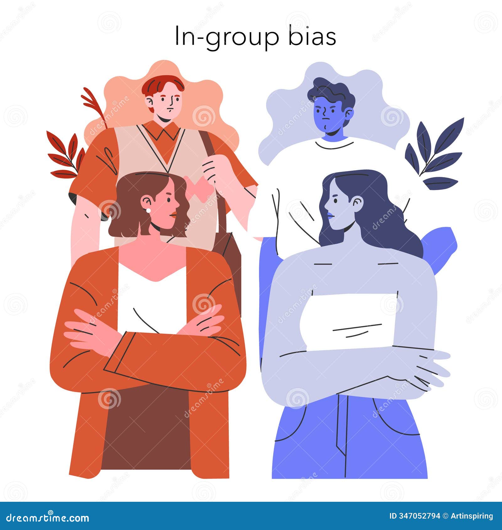 Cognitive Bias. Flat Vector Illustration Stock Illustration ...