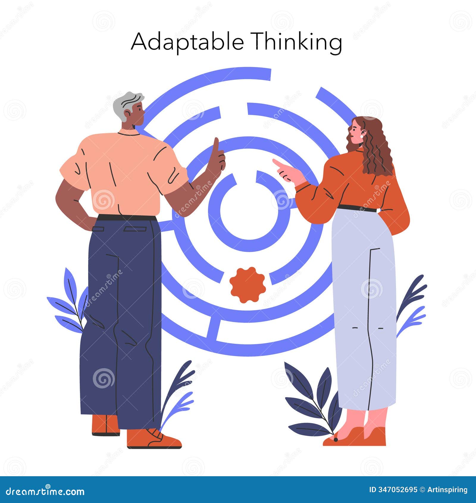 Cognitive Bias RGB Color Icon Vector Illustration | CartoonDealer.com ...