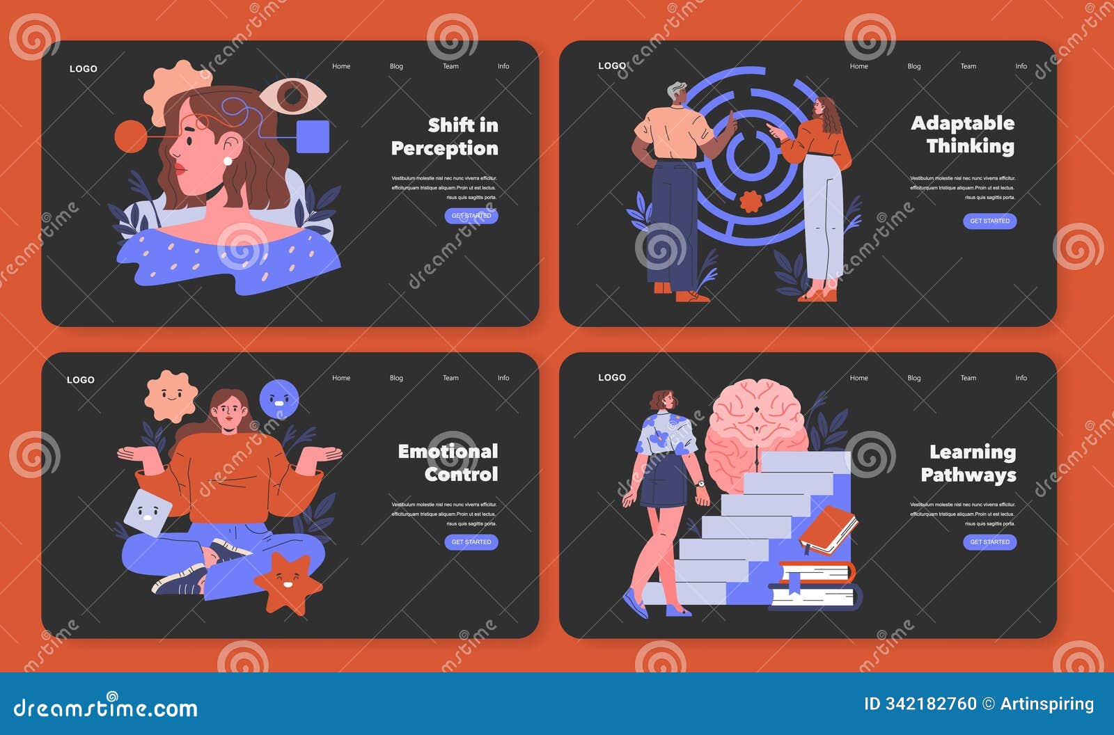 Cognitive Bias. Flat Vector Illustration Stock Illustration ...