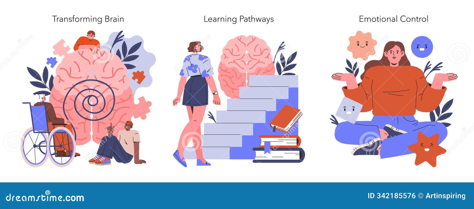 Cognitive Bias. Flat Vector Illustration Stock Illustration ...