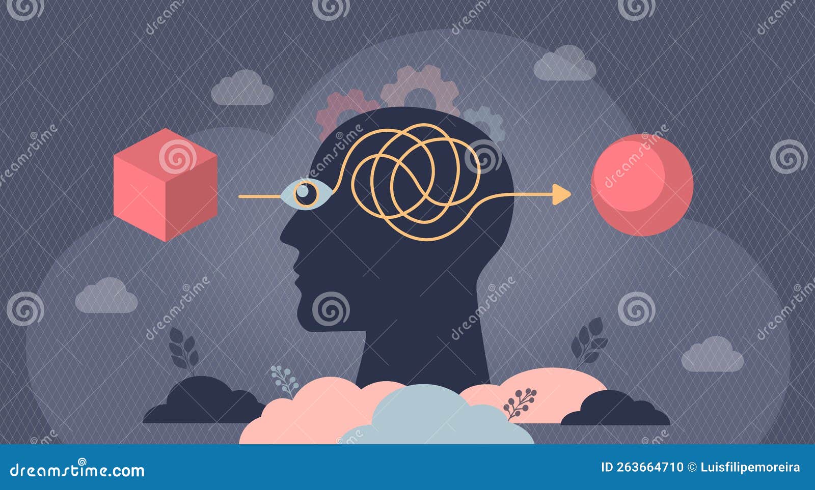 Cognitive Bias and Judgement Error - Conceptual Illustration Stock ...