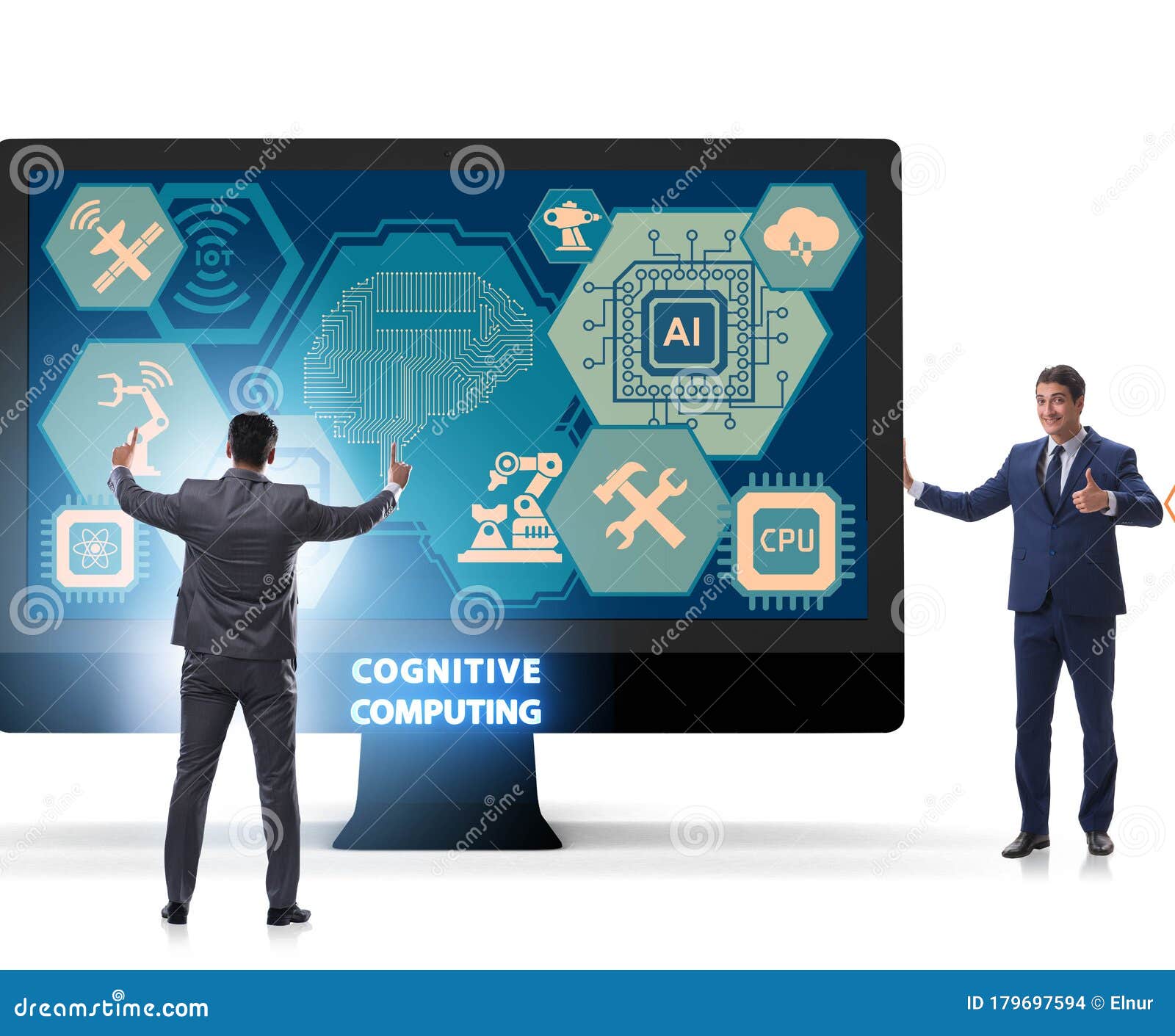 Cognitive Computing Concept As Modern Technology Stock Photo - Image of ...