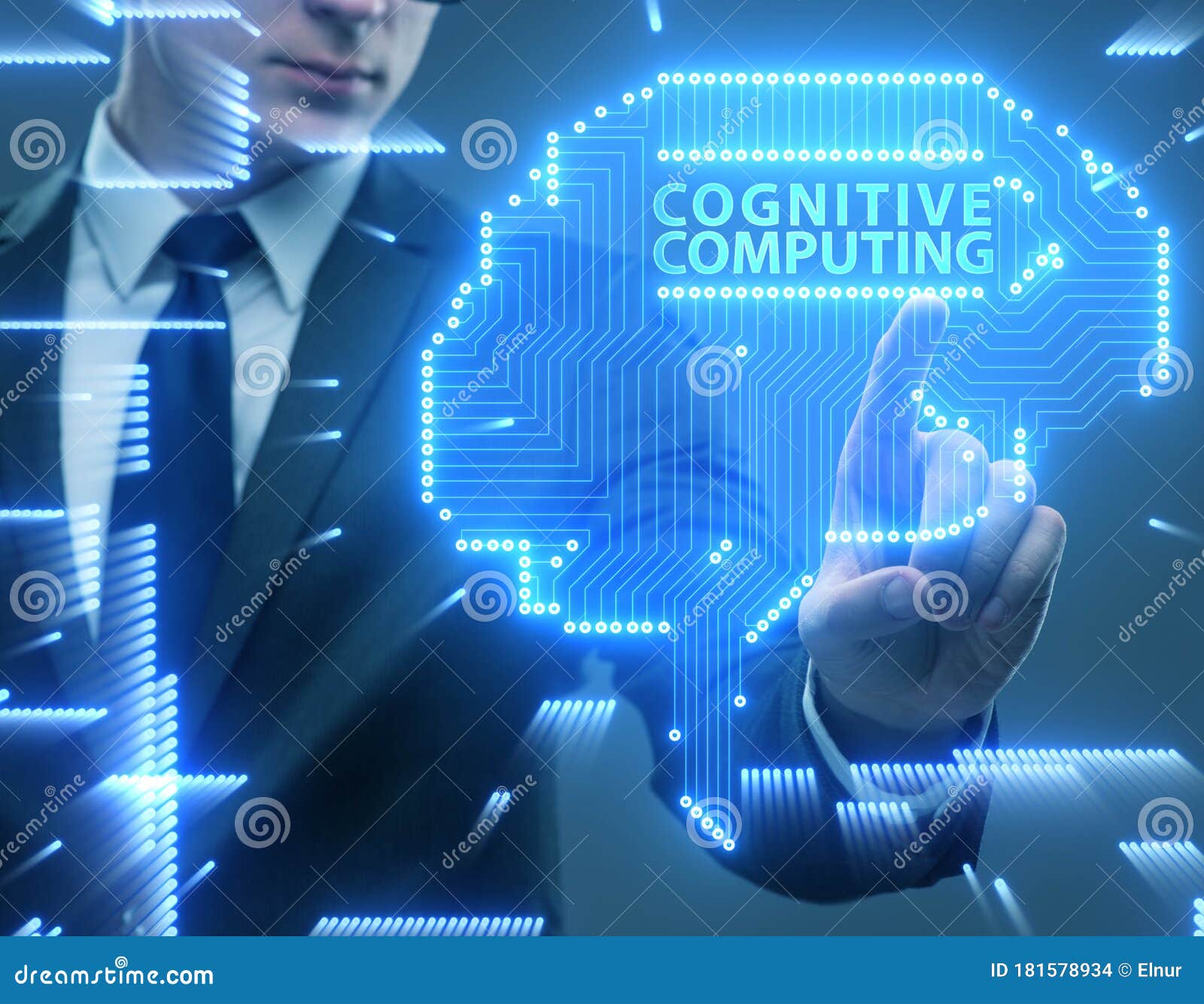 Cognitive Computing Concept As Modern Technology Stock Photo - Image of ...