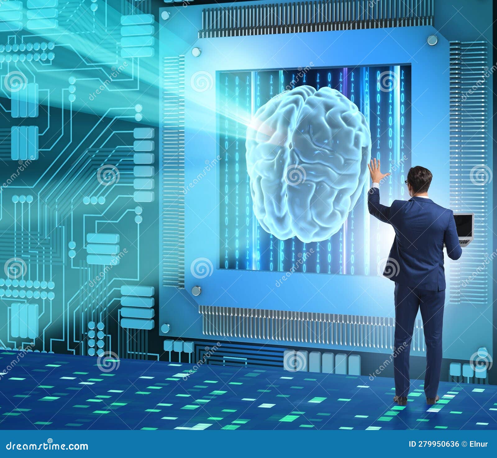 Cognitive Computing Concept As Modern Technology Stock Photo - Image of ...
