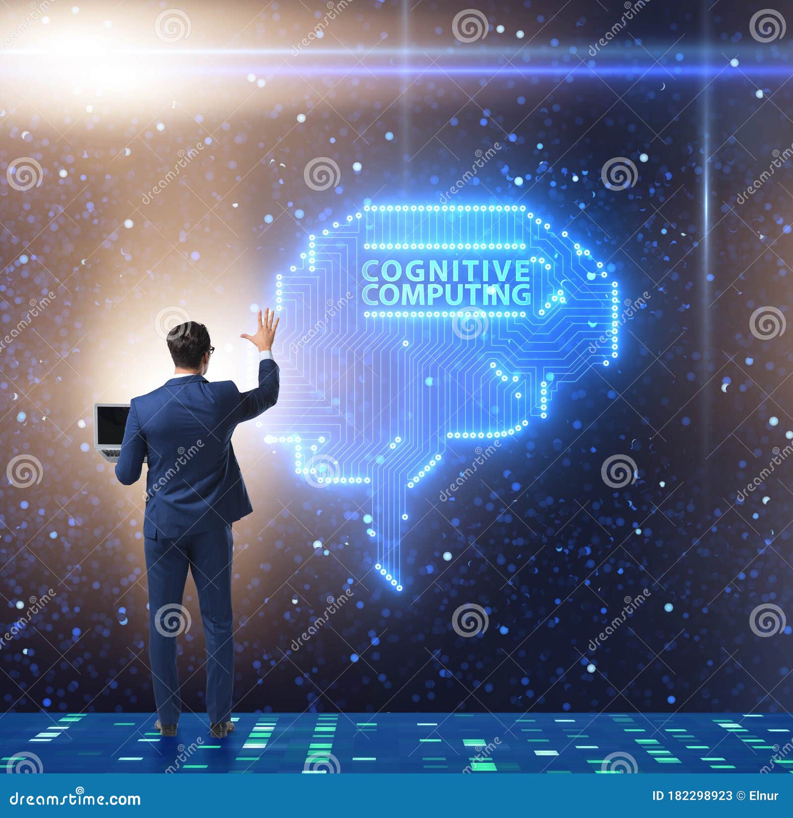 Cognitive Computing Concept As Modern Technology Stock Image - Image of ...