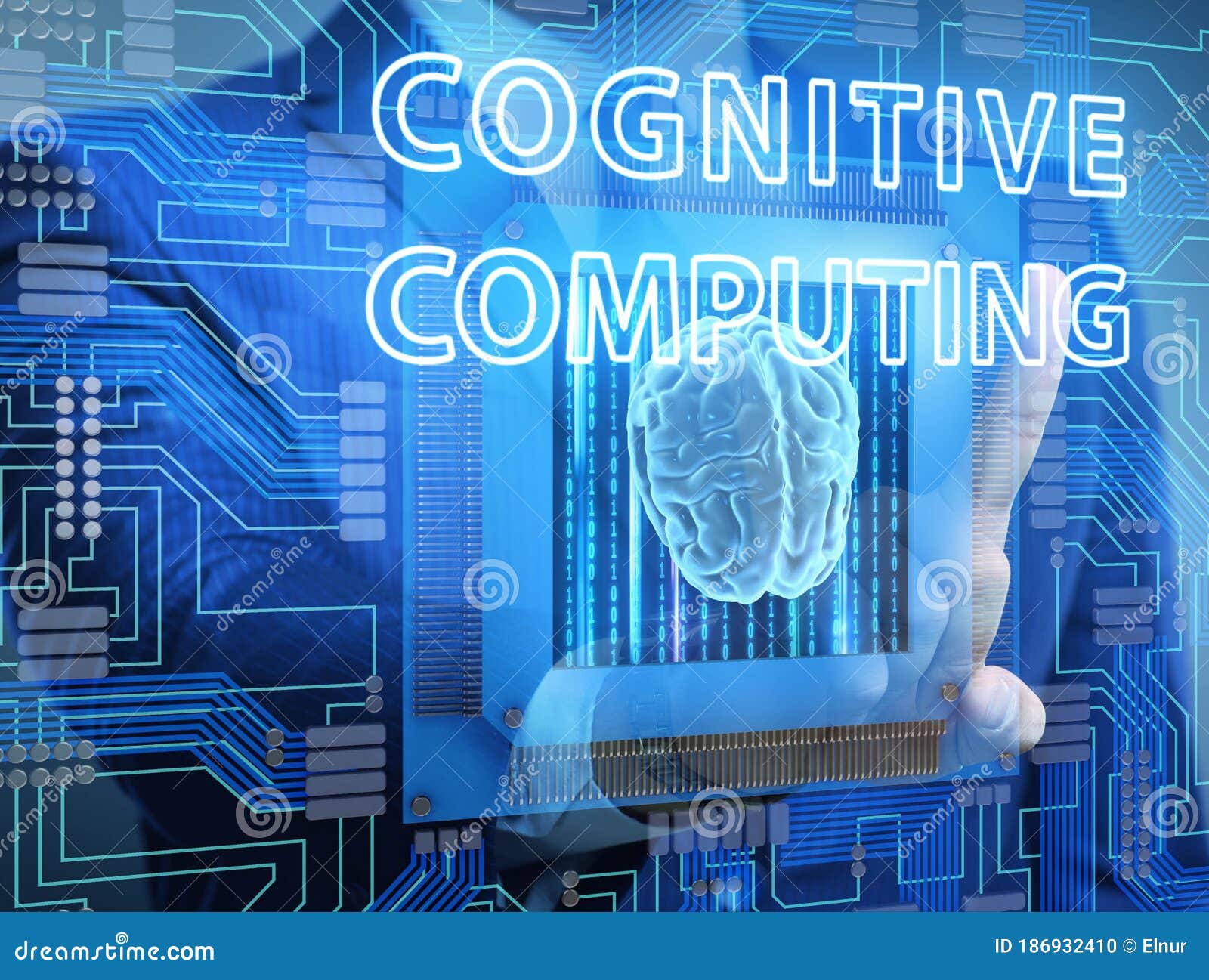 Cognitive Computing Concept As Modern Technology Stock Photo - Image of ...