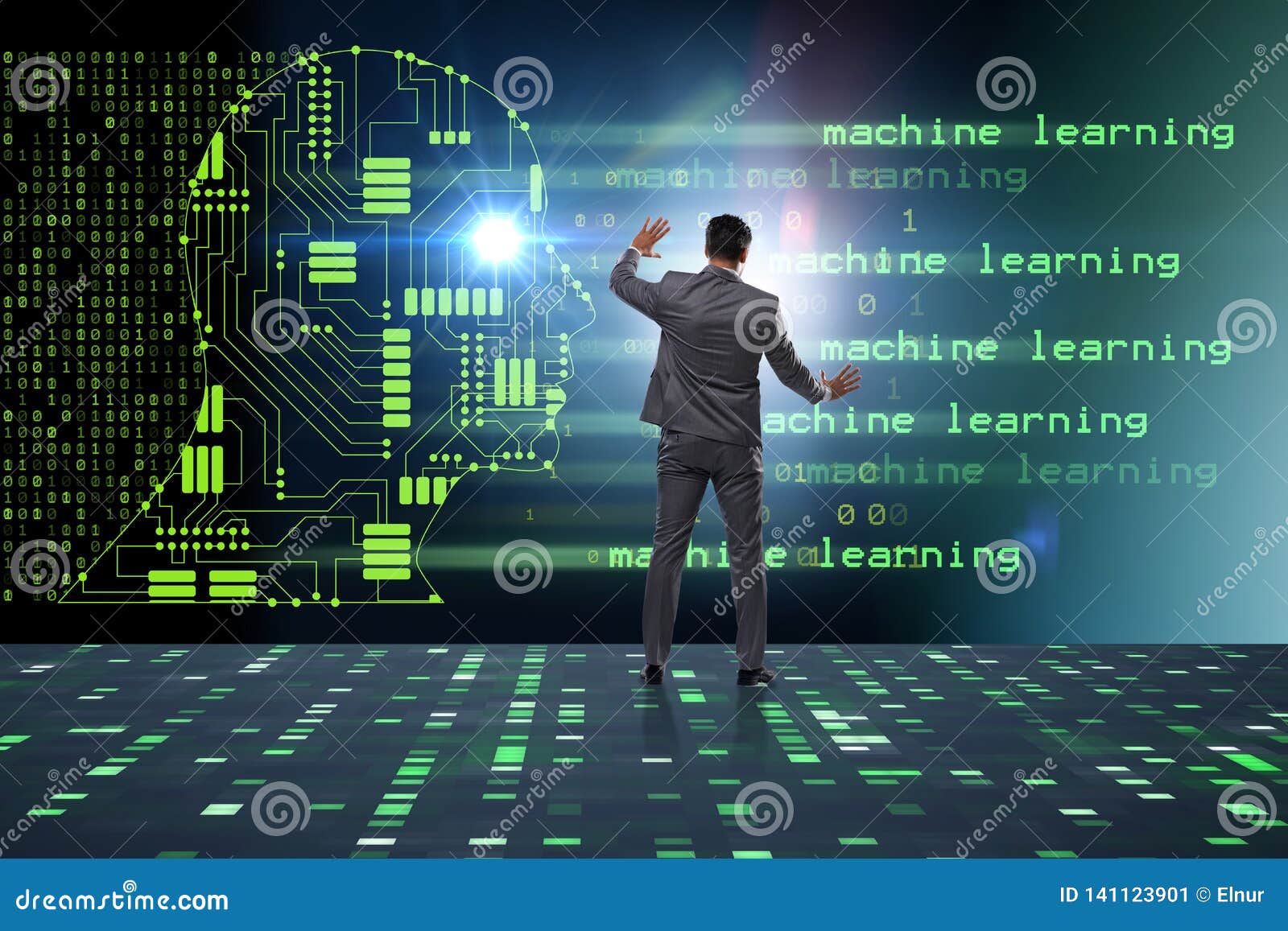 The Cognitive Computing and Machine Learning Concept Stock Image ...