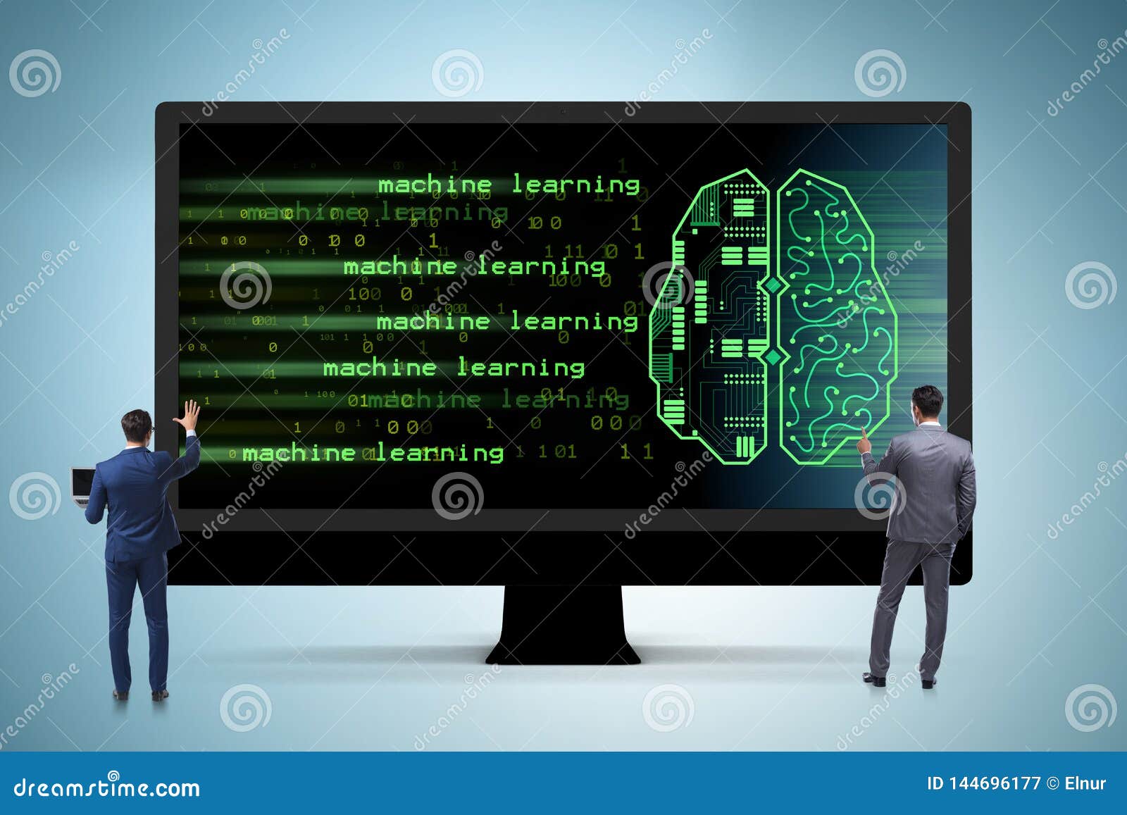 The Cognitive Computing and Machine Learning Concept Stock Image ...