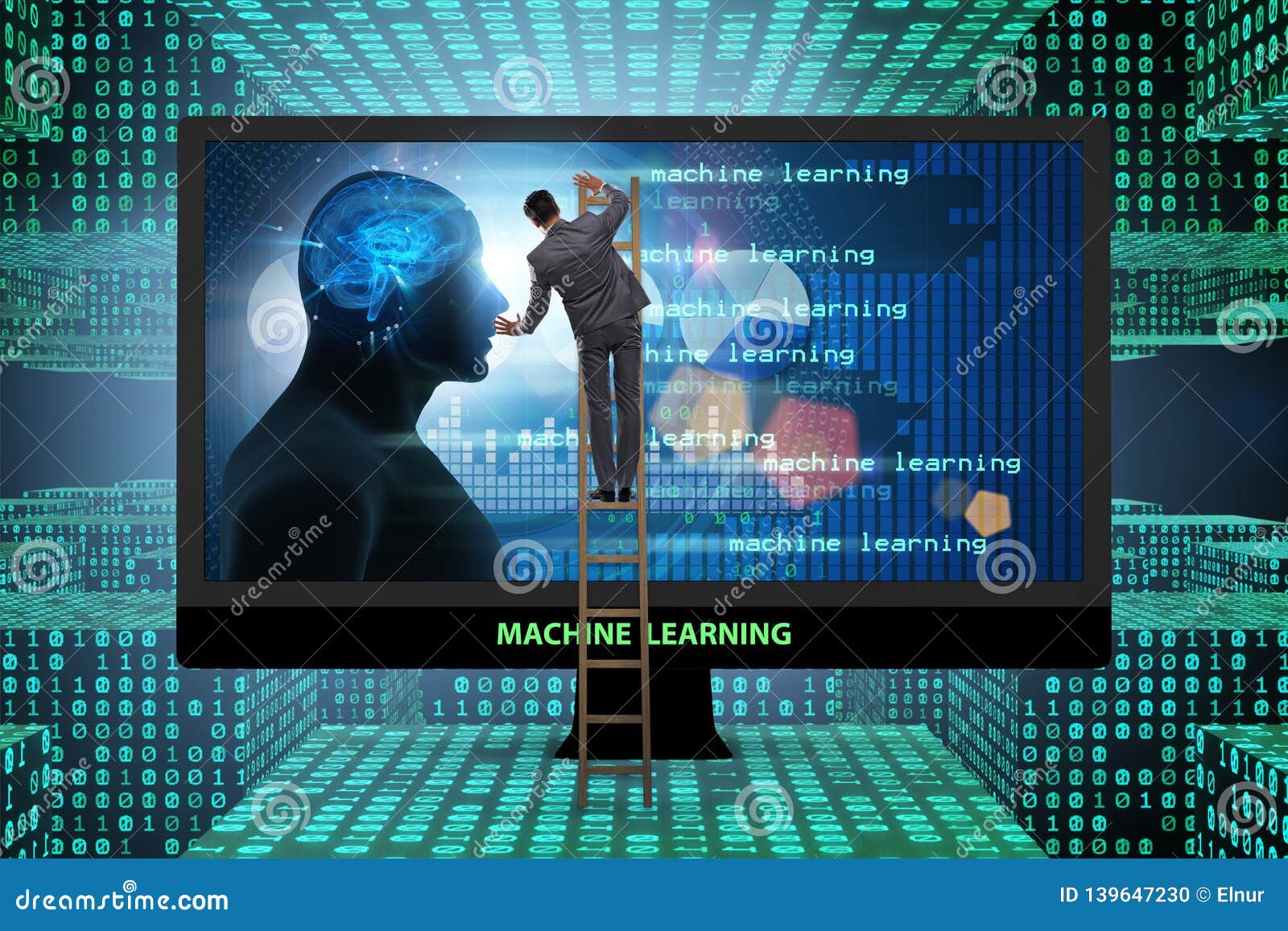 The Cognitive Computing and Machine Learning Concept Stock Photo ...