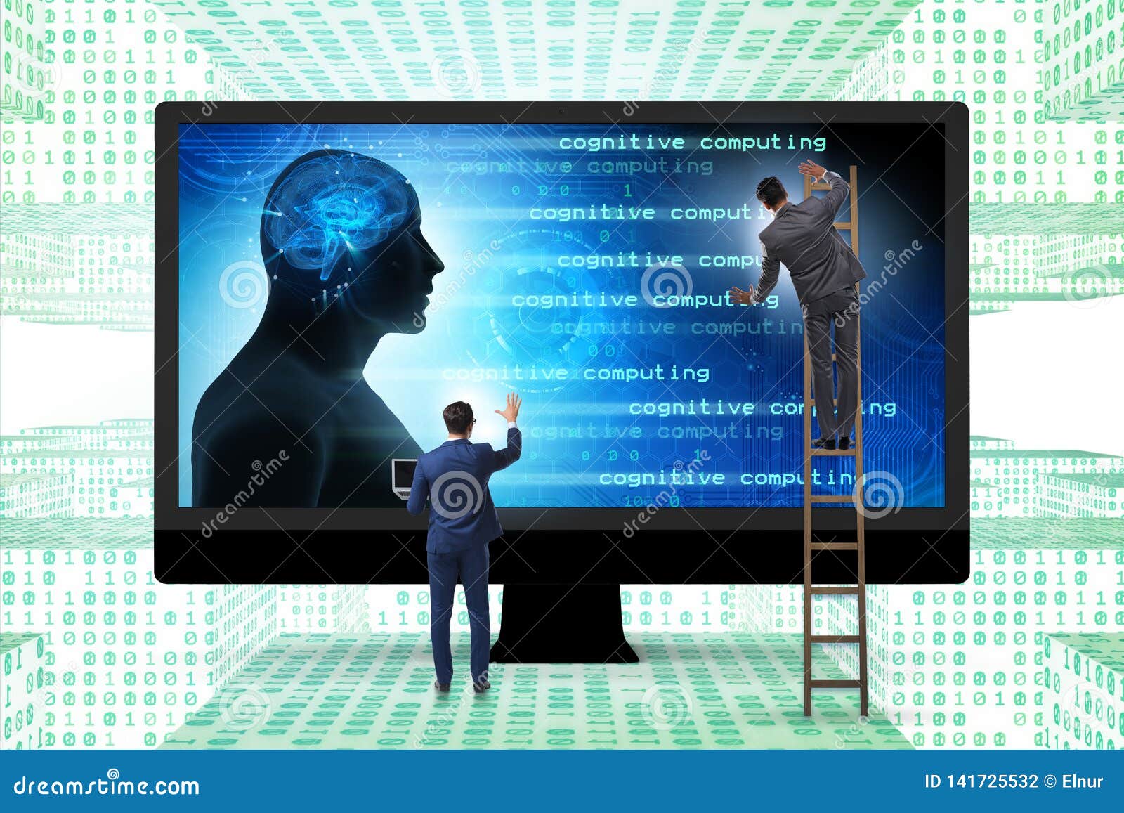 The Cognitive Computing and Machine Learning Concept Stock Photo ...