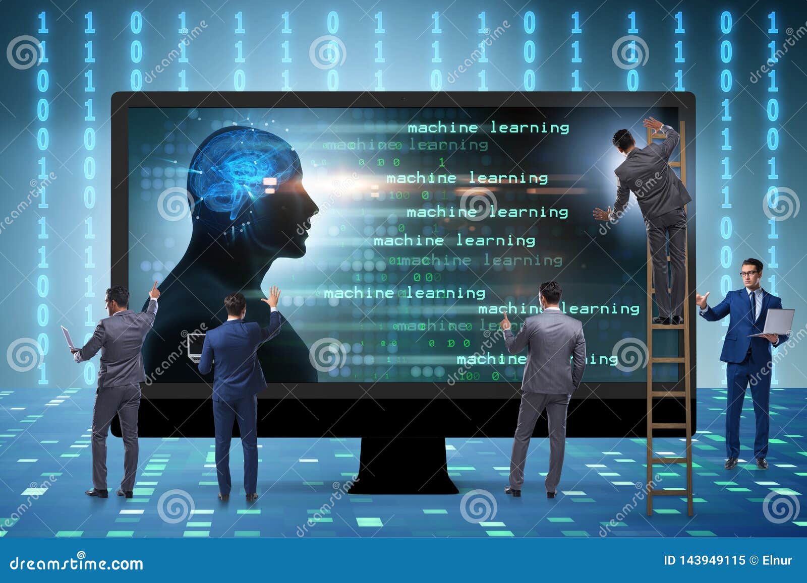 The Cognitive Computing And Machine Learning Concept Stock Image