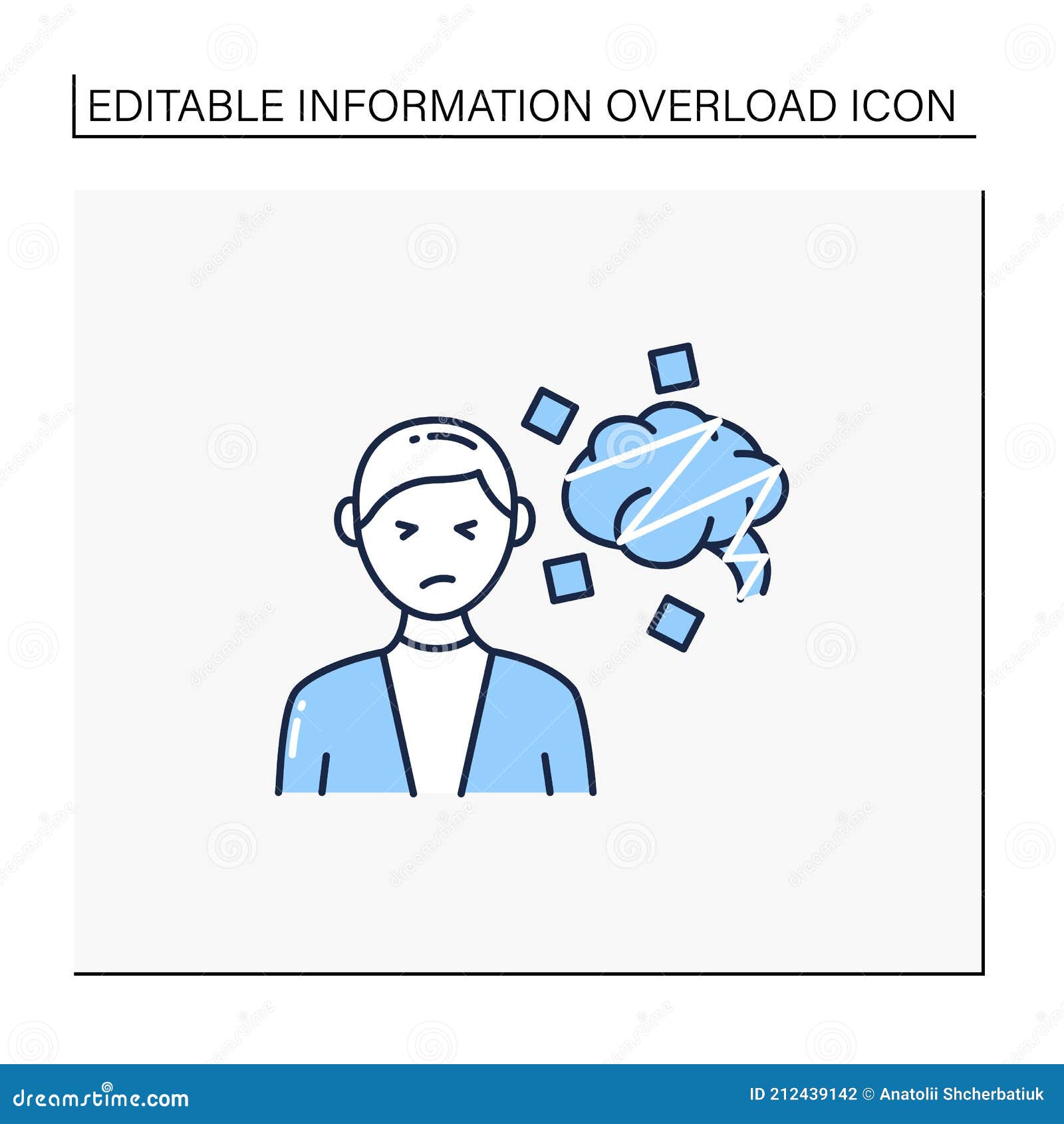 Cognitive Dissonance Chalk Icon Vector Illustration | CartoonDealer.com ...