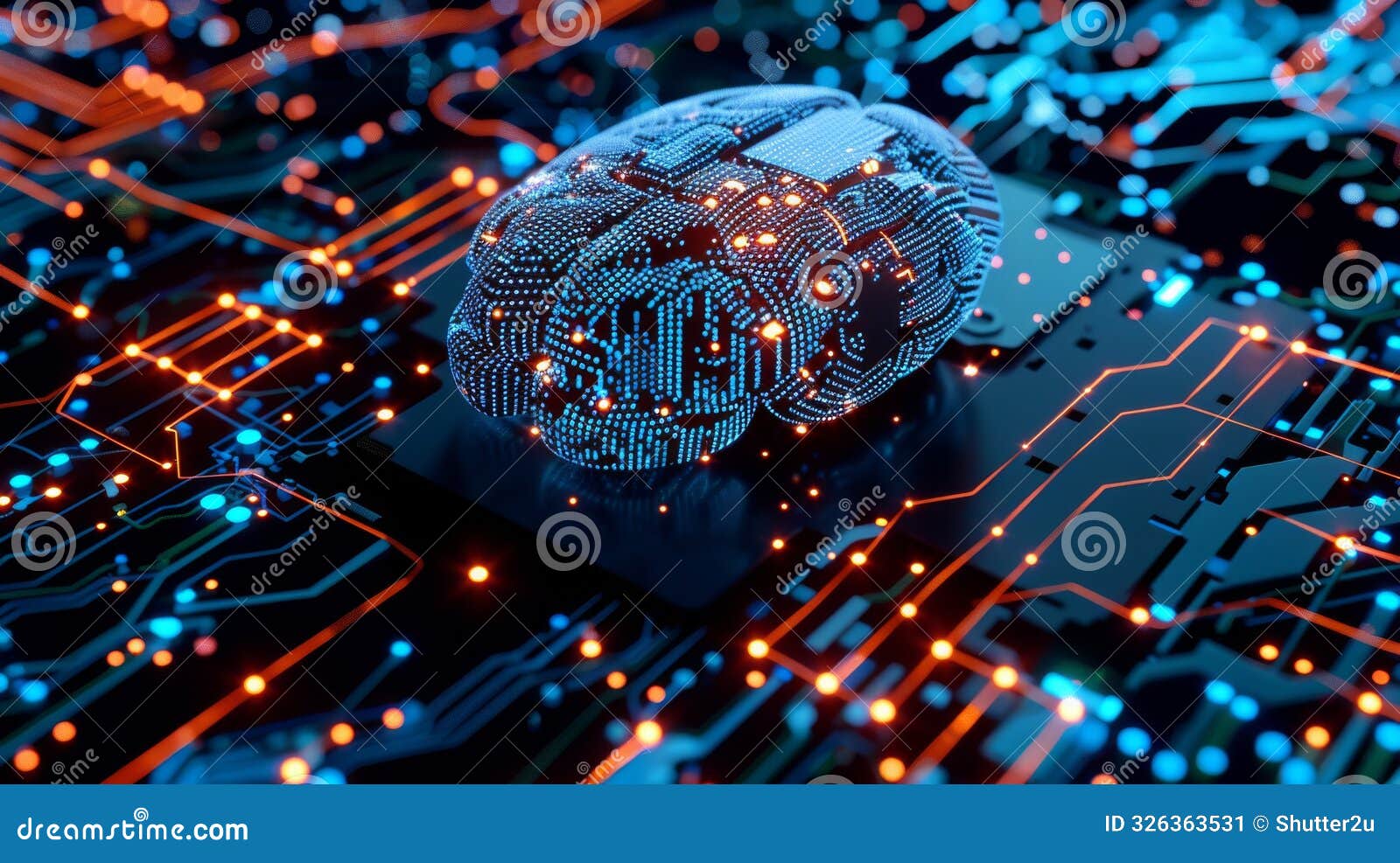 A Cognitive Enhancement Chip Implanted in a Brain Visualized Enhancing ...