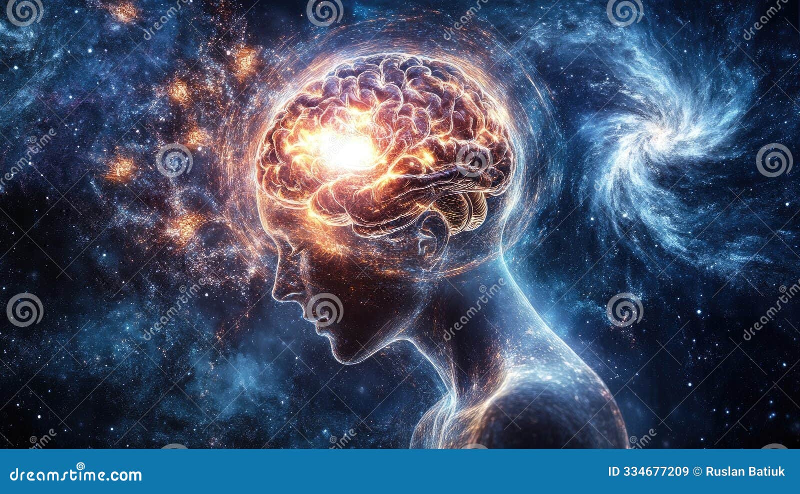 Cognitive Flow: Visualization of Human Consciousness, Illustrating ...