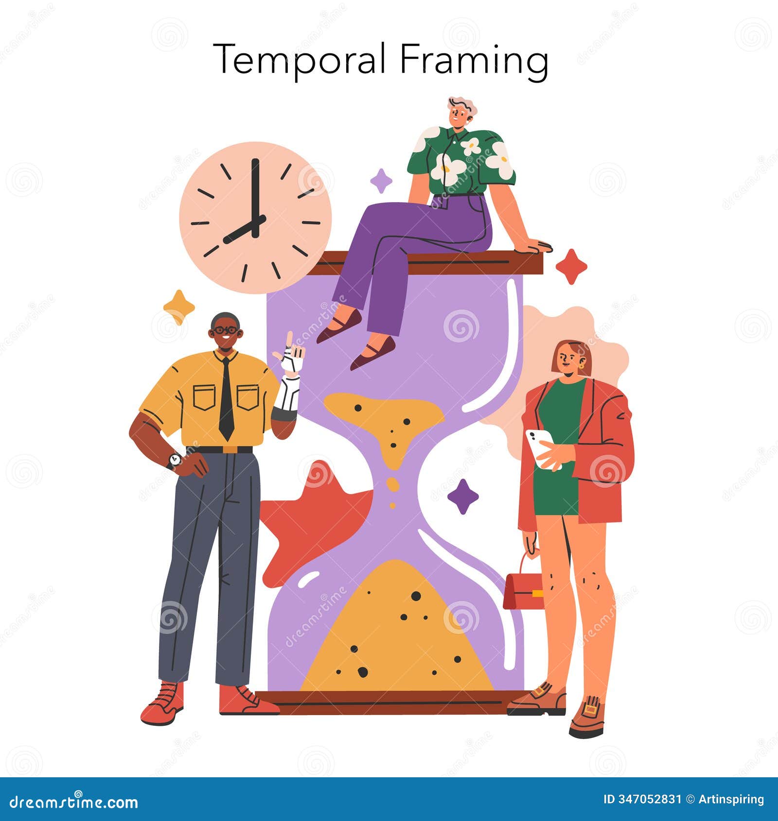 Cognitive Framing. Flat Vector Illustration | CartoonDealer.com #345100691