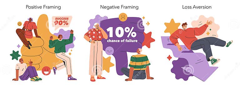 Cognitive Framing. Flat Vector Illustration Stock Illustration ...