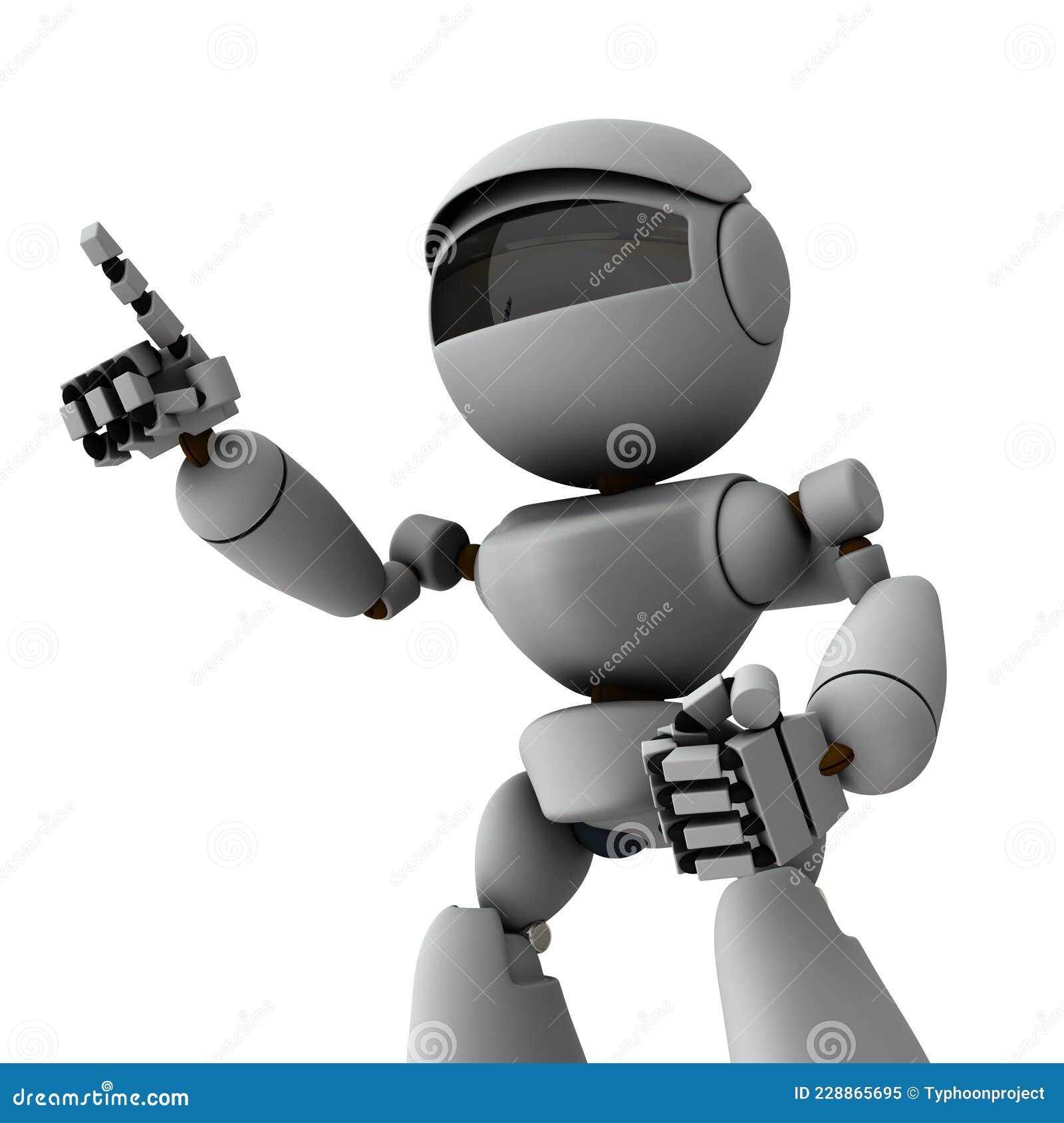 Cognitive Function of Artificial Intelligence. the Robot Select and ...