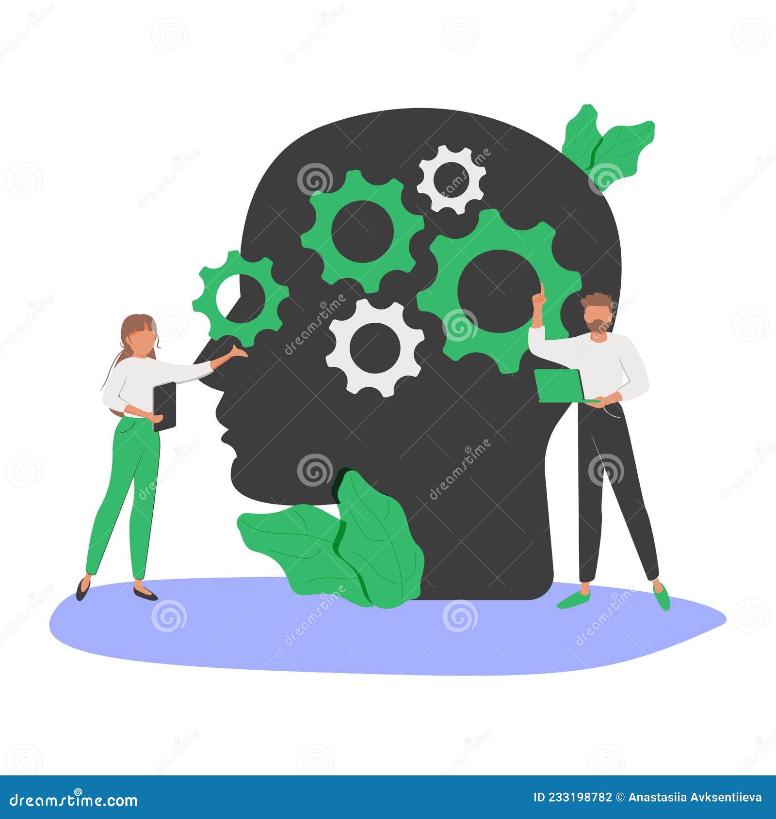 Cognitive Process and Psychological Mind Learning Process Tiny Person ...