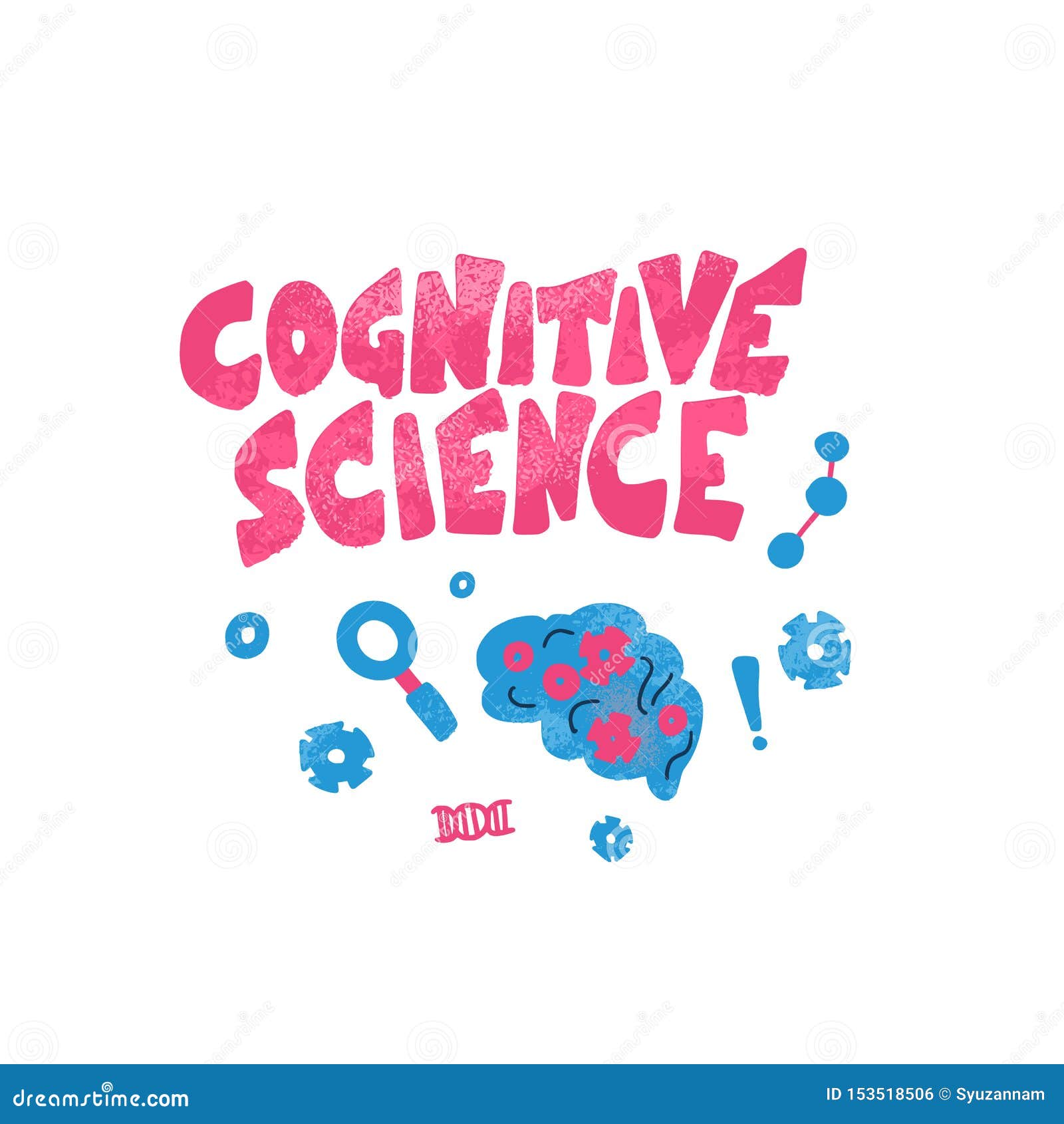 Cognitive Science Concept. Set of Vector Elements. Stock Vector ...