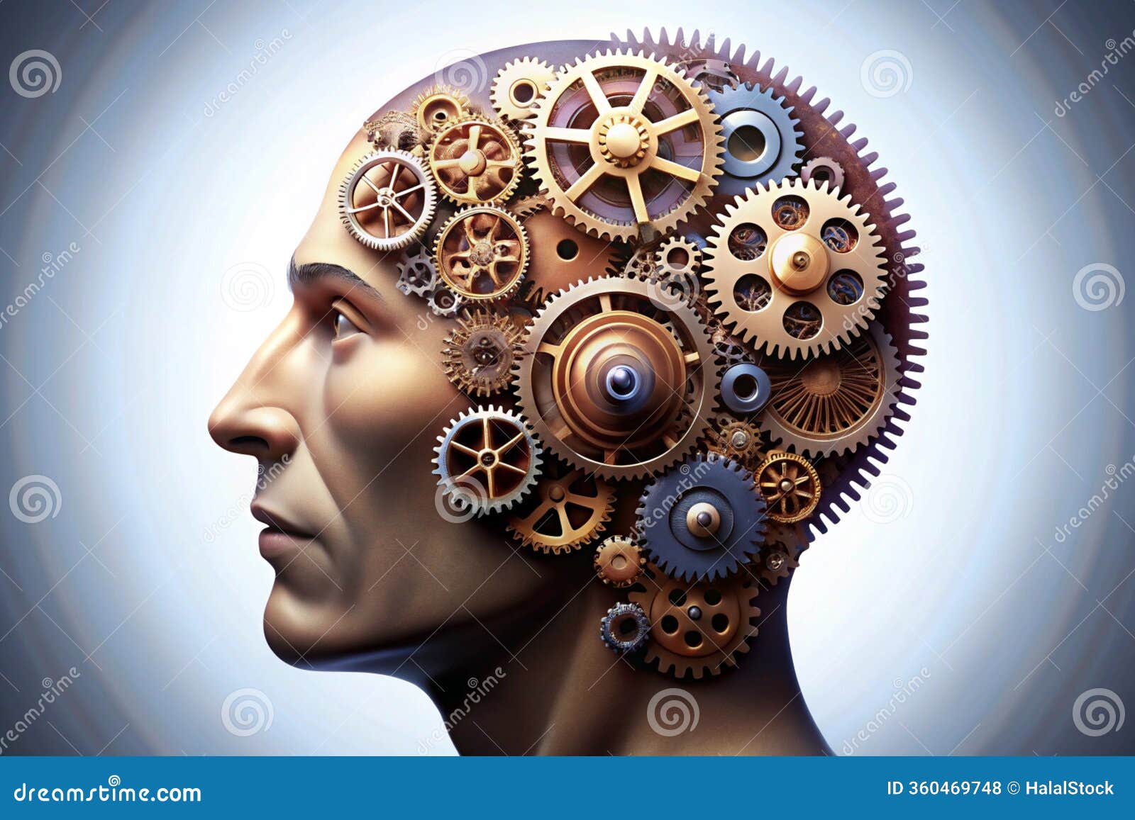 Cognitive Systems: the Human Brain and AI Working Together Stock ...