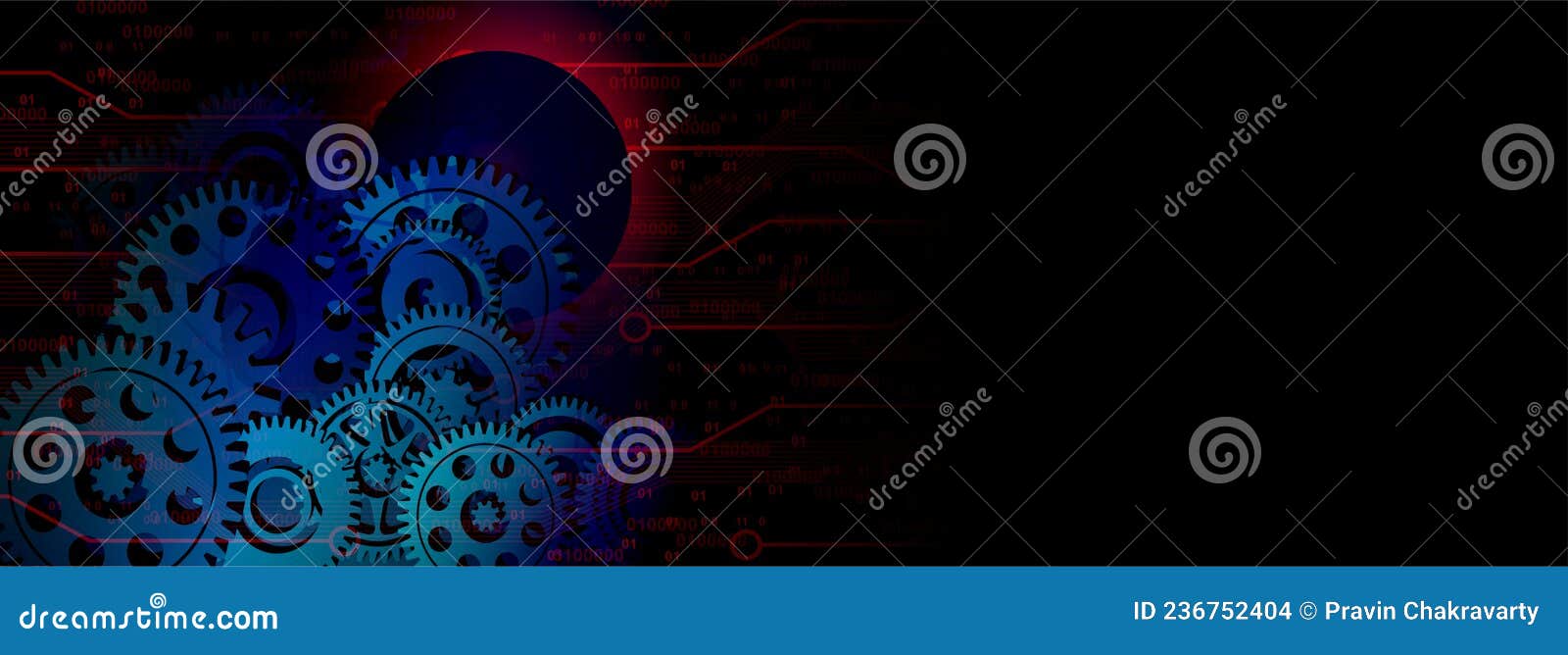 Cogs Big Data Binary Code Circuit Background Flowing Number One And Zero Text In Binary Code 9592