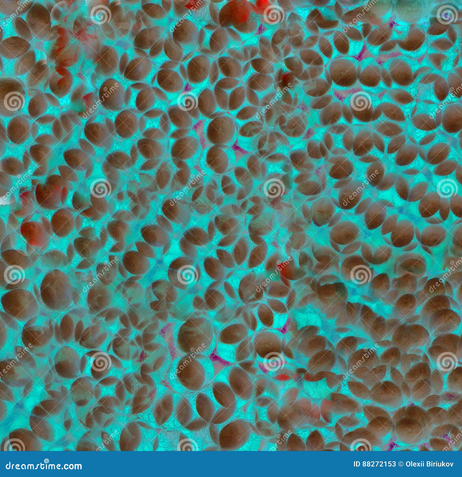 Cogs of Biology - Seamless Pattern Stock Image - Image of electron ...