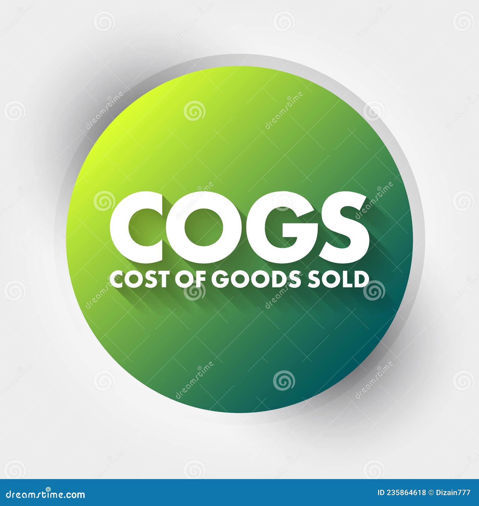 COGS, Cost Of Goods Sold. Concept With Keywords, Letters And Icons ...