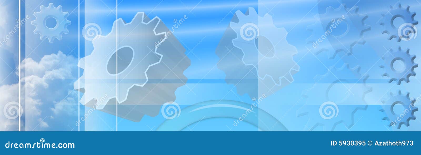 Cogs Ethereal Banner stock illustration. Illustration of nuances - 5930395